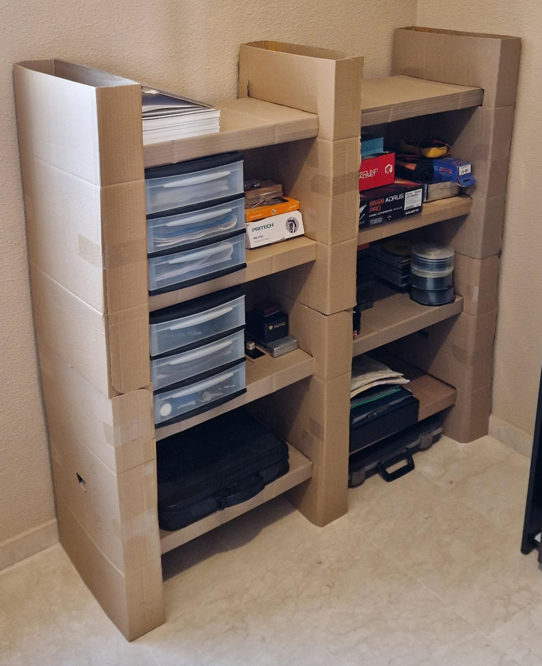 Modular Cardboard Shelves : 3 Steps - Instructables