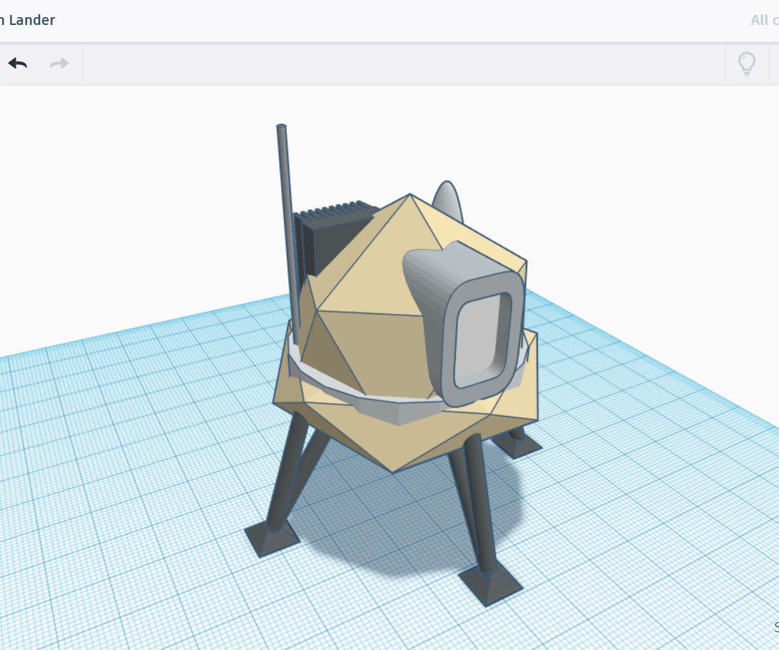 Design a Moon Lander in Tinkercad - Tinkercad