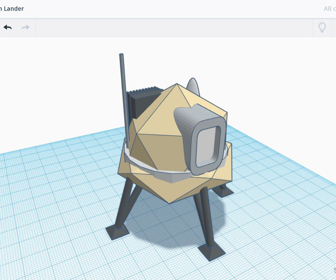 Design a Moon Lander in Tinkercad : 7 Steps - Instructables