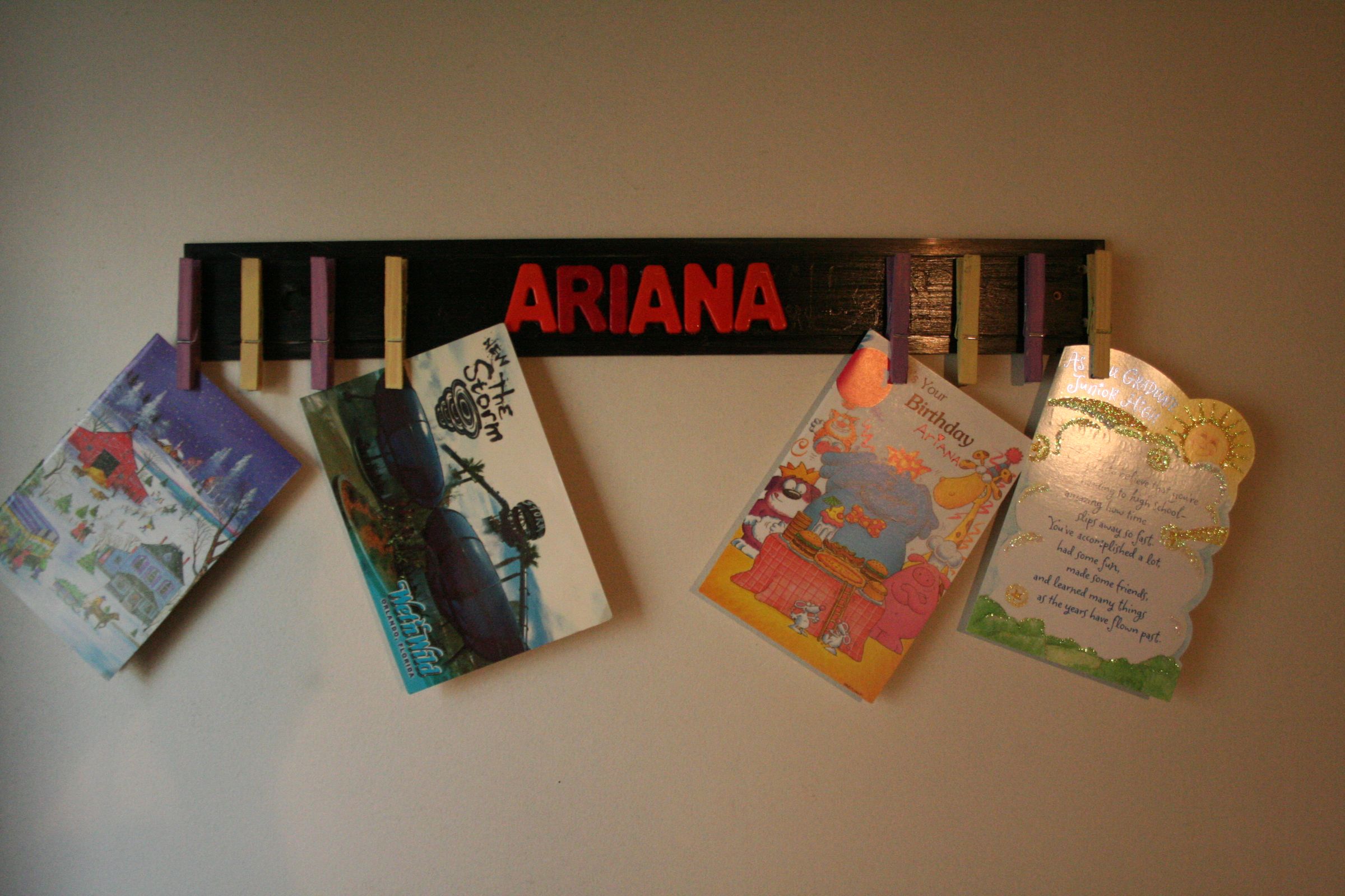Personalized Card Hanger : 5 Steps - Instructables