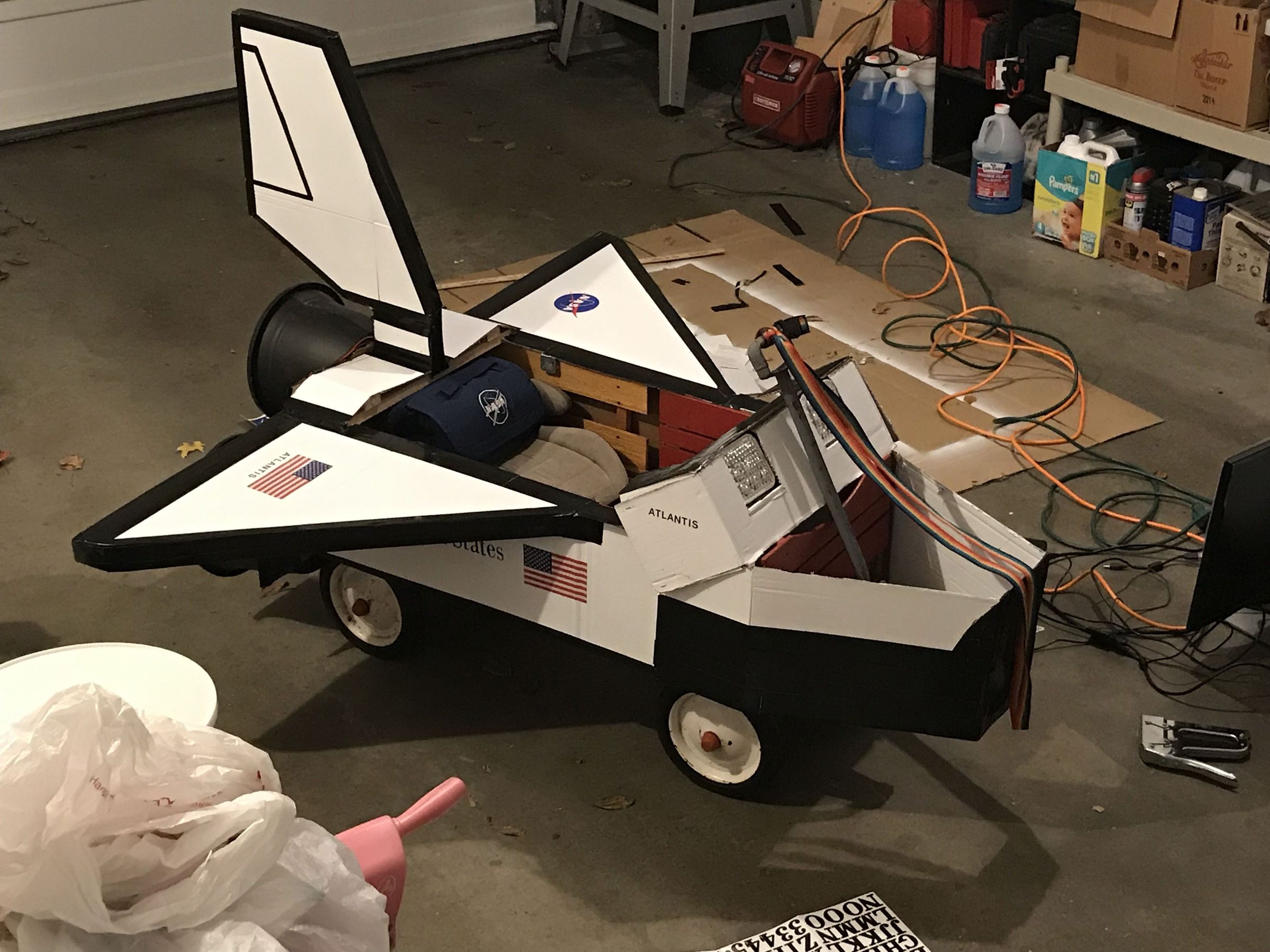 Styrofoam Space Shuttle