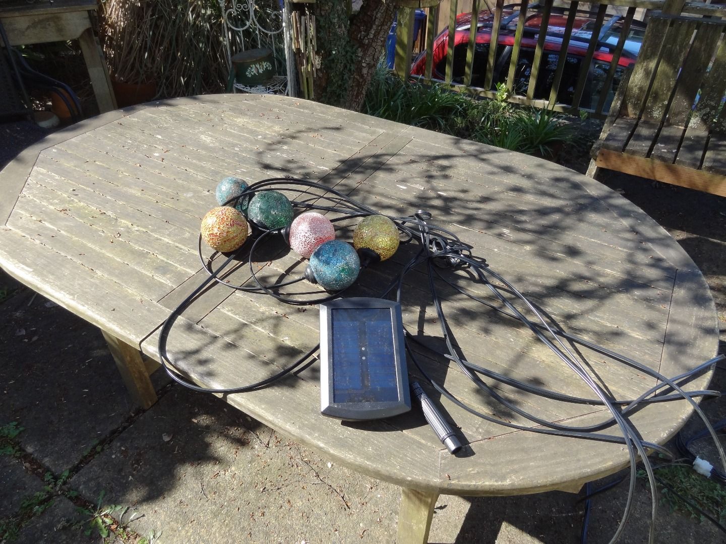 Upcycled Hanging RGB LED Solar Yard Lights : 5 Steps - Instructables