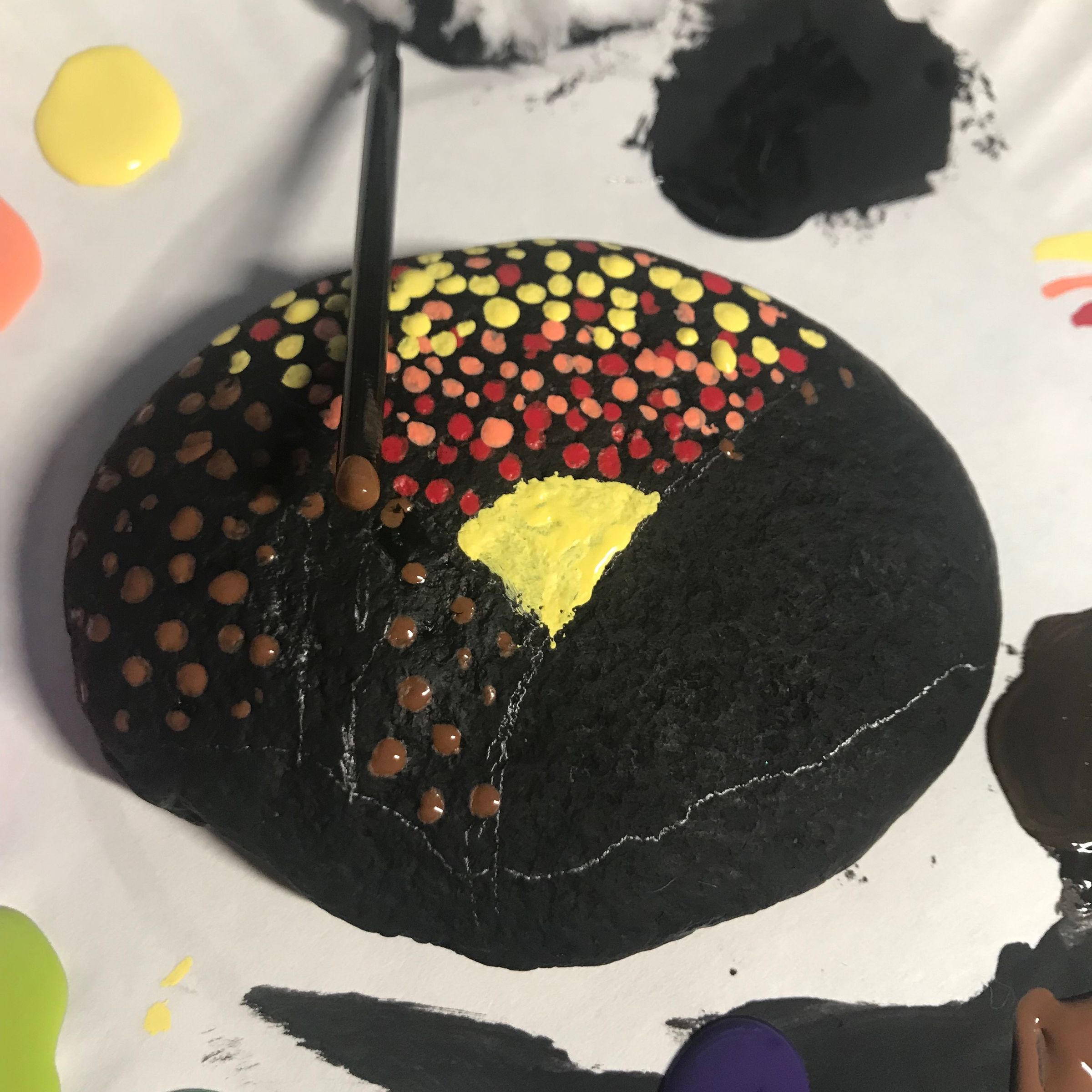 Desert Landscape Painted Rock : 8 Steps - Instructables