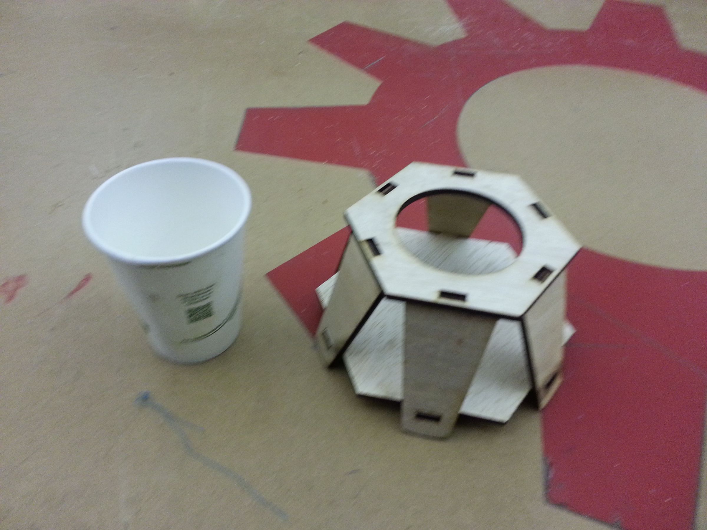 Laser Cut Coffee Cup / Flower Pot Holder. I Made It at TechShop ...