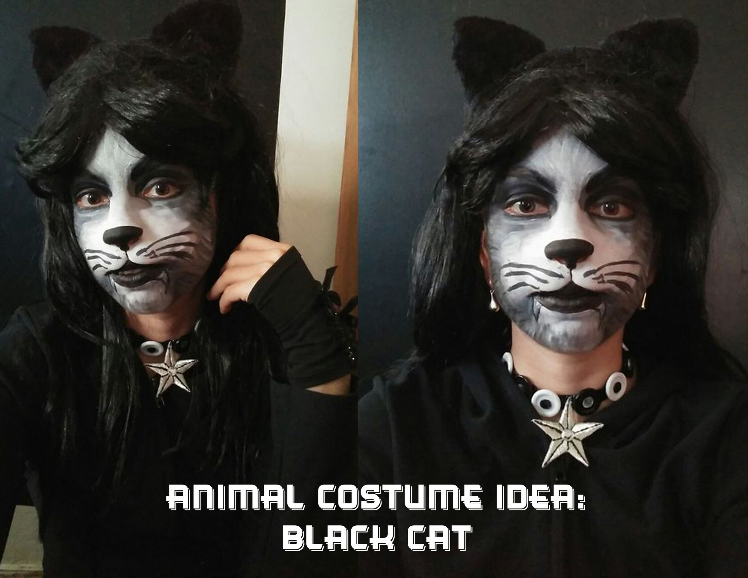 Black Cat Face Paint