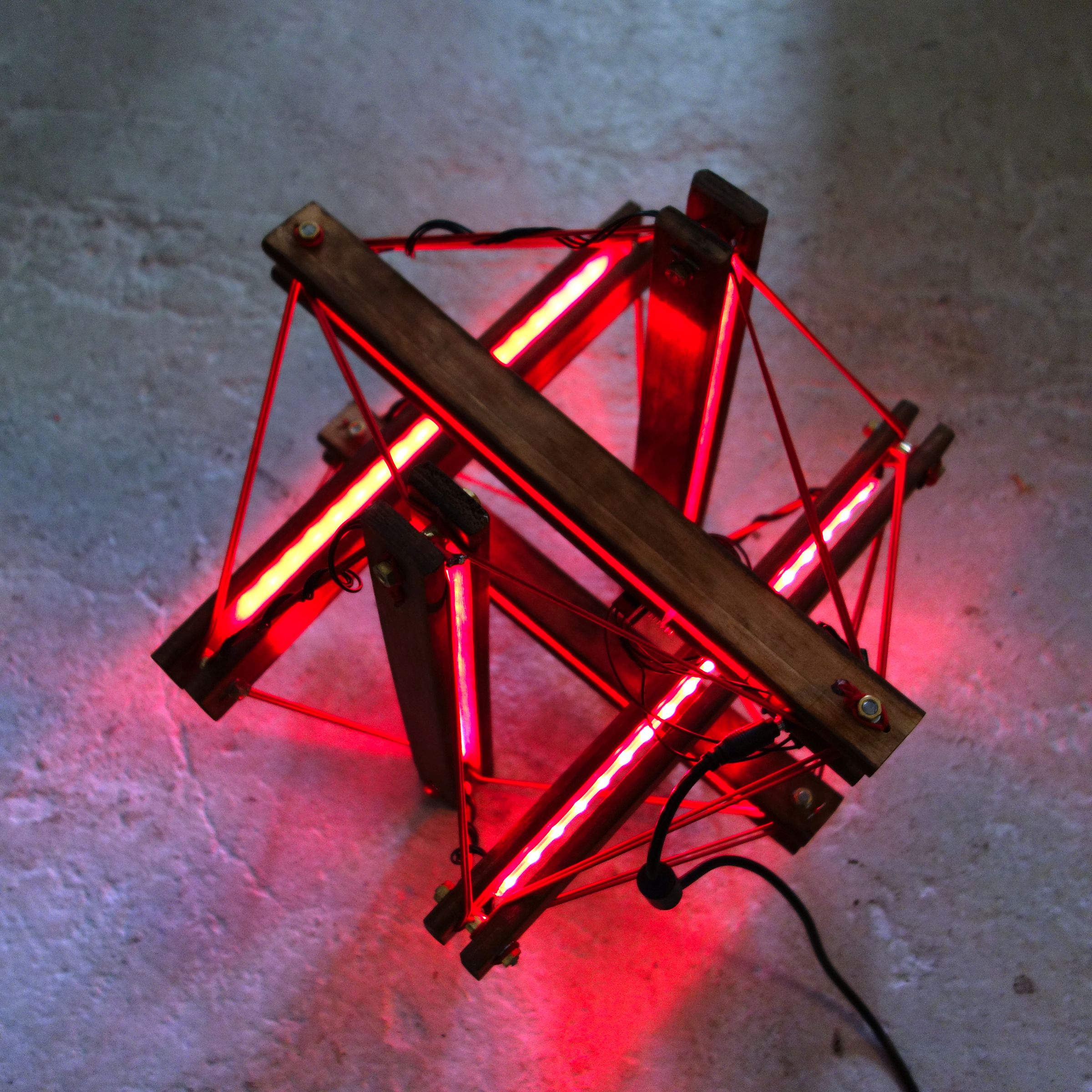 Interactive Led Lamp | Tensegrity Structure + Arduino : 5 Steps (with ...