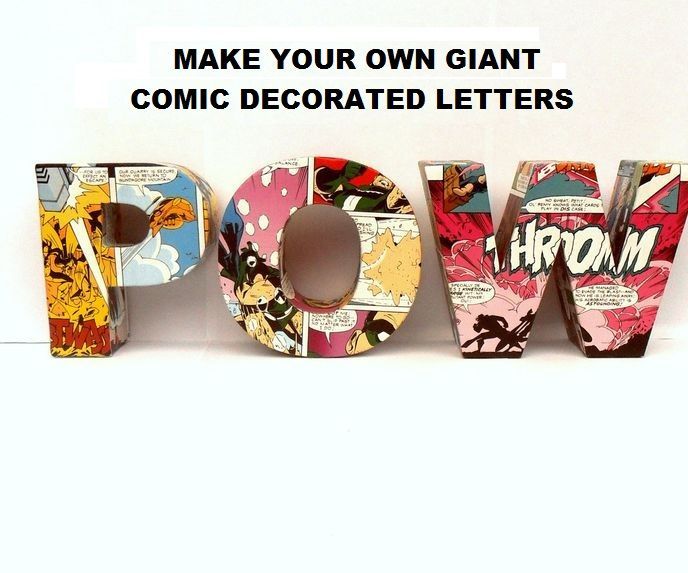 Giant Card Letters - Comic Decorated : 5 Steps (with Pictures ...