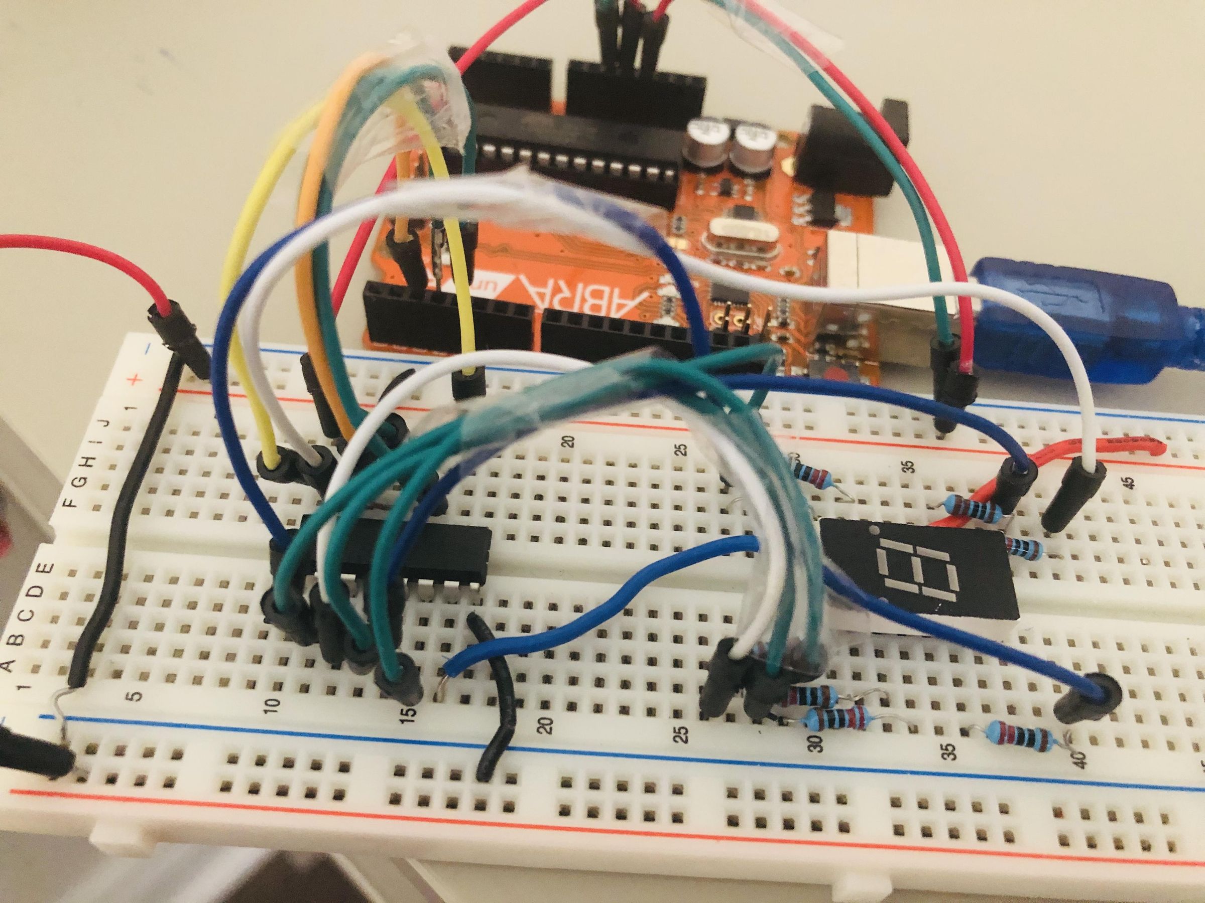 7 Segment Display Counter With Shift Register : 3 Steps - Instructables