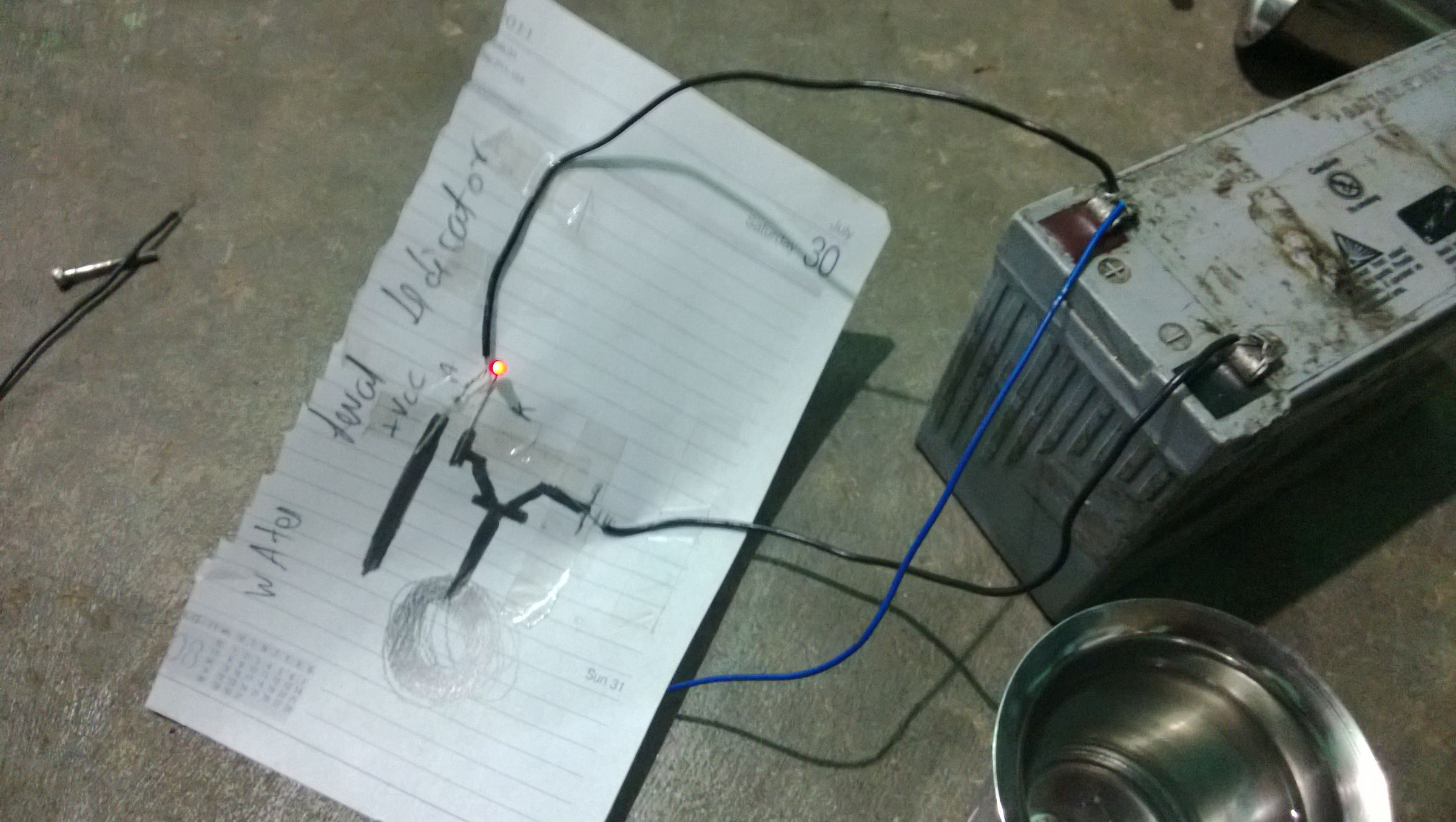 Paper Water Level Indicator Circuit With Paper Transistor : 7 Steps ...