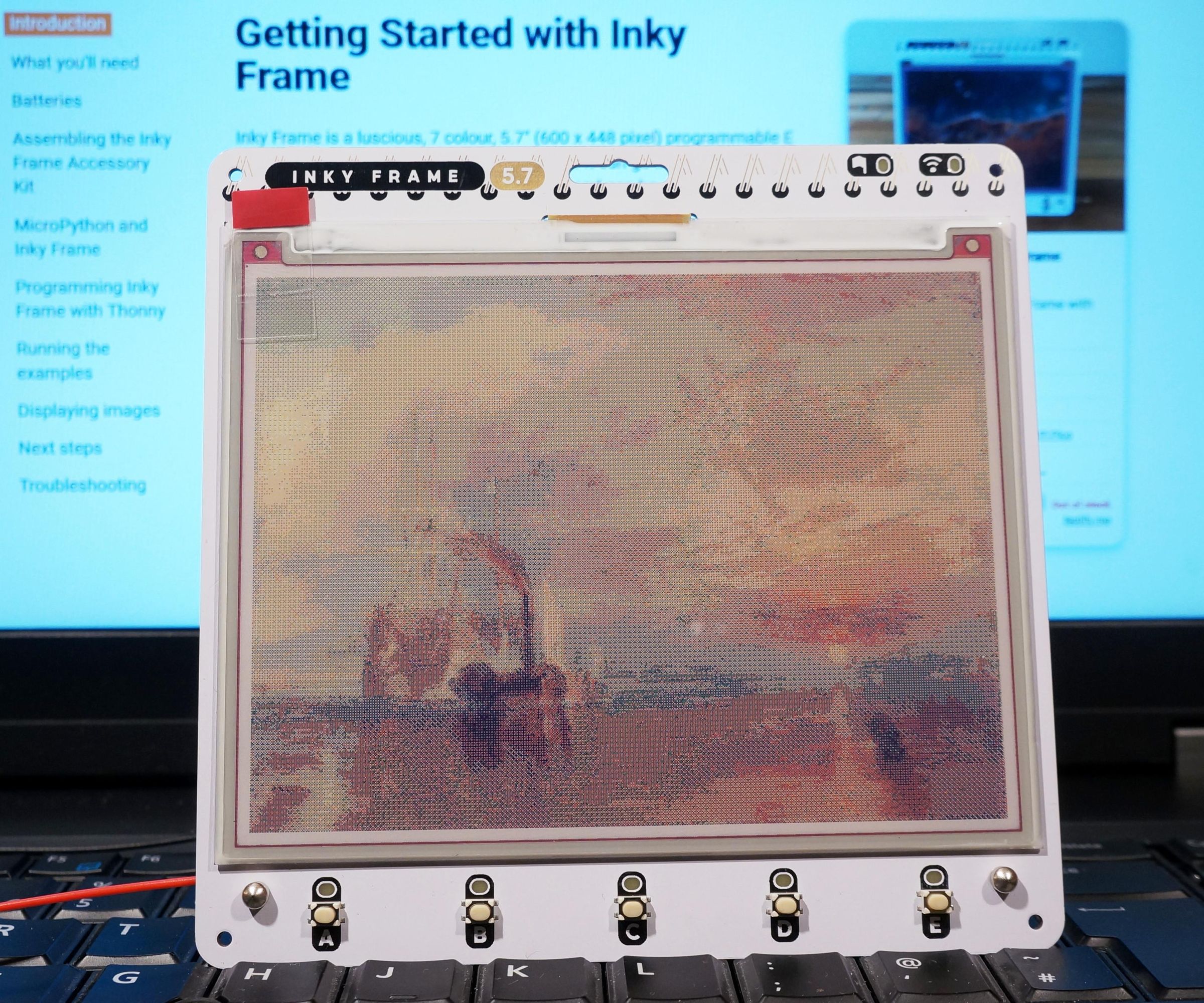 Battery-Powered Digital Picture Frame Using Pimoroni Inky Frame : 12 ...