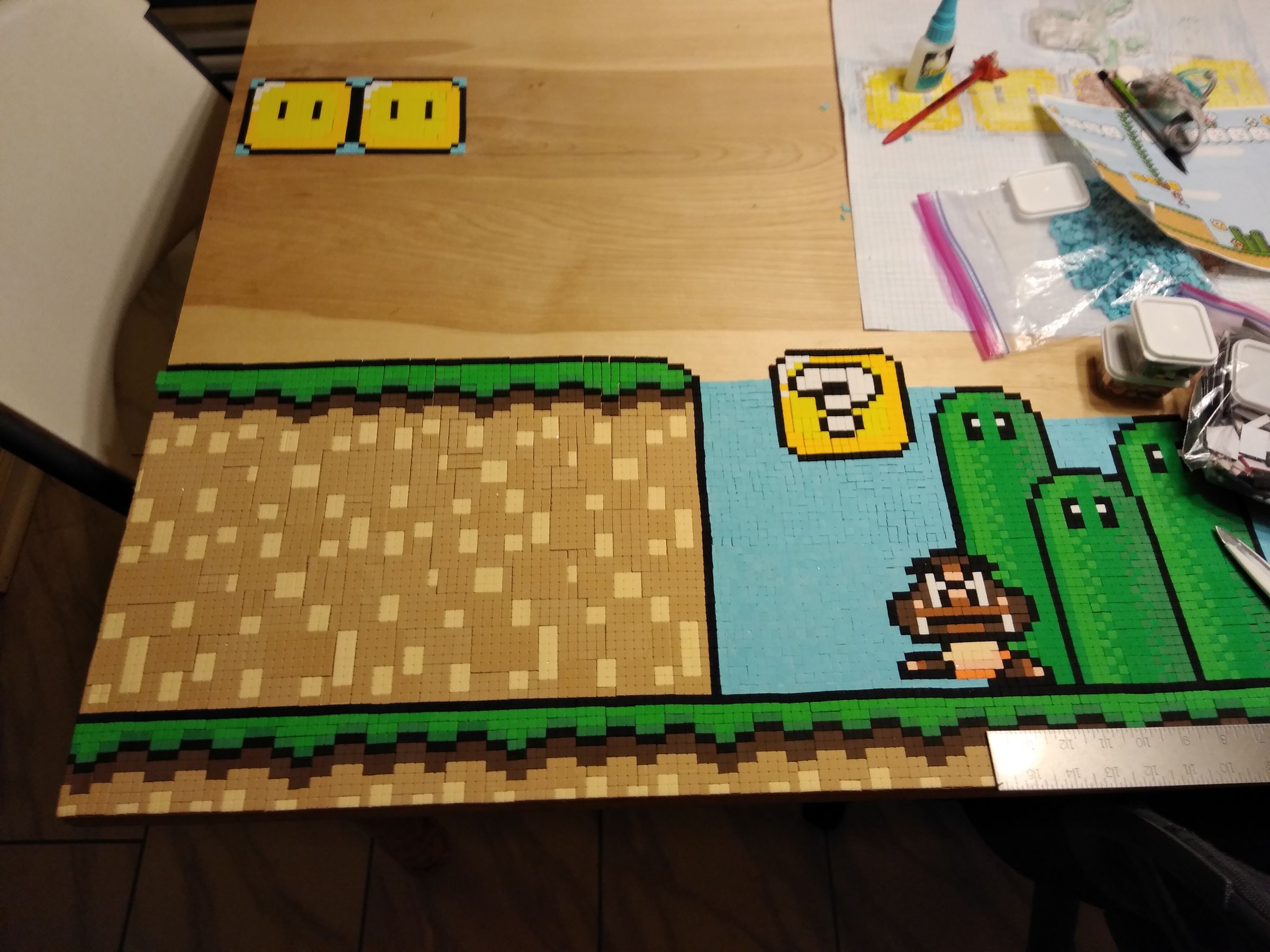 Mario Mosaic Tabletop : 10 Steps (with Pictures) - Instructables