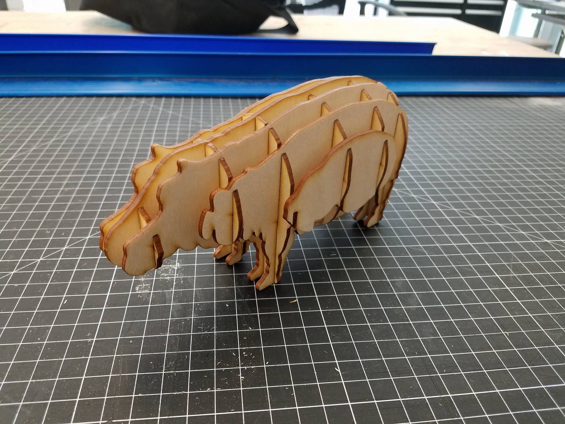 Laser Cut Hippo : 4 Steps - Instructables