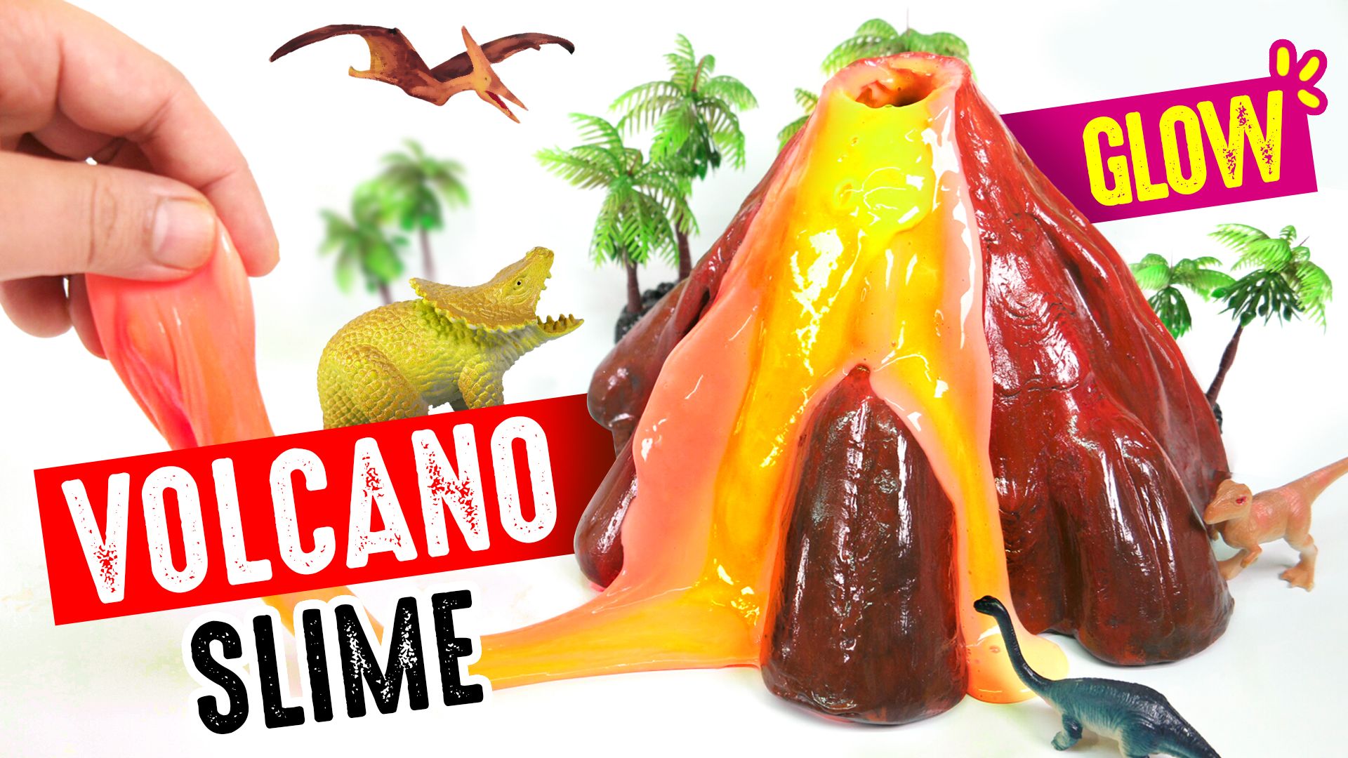 DIY VOLCANO SLIME!! Glow Lava Slime - Instructables