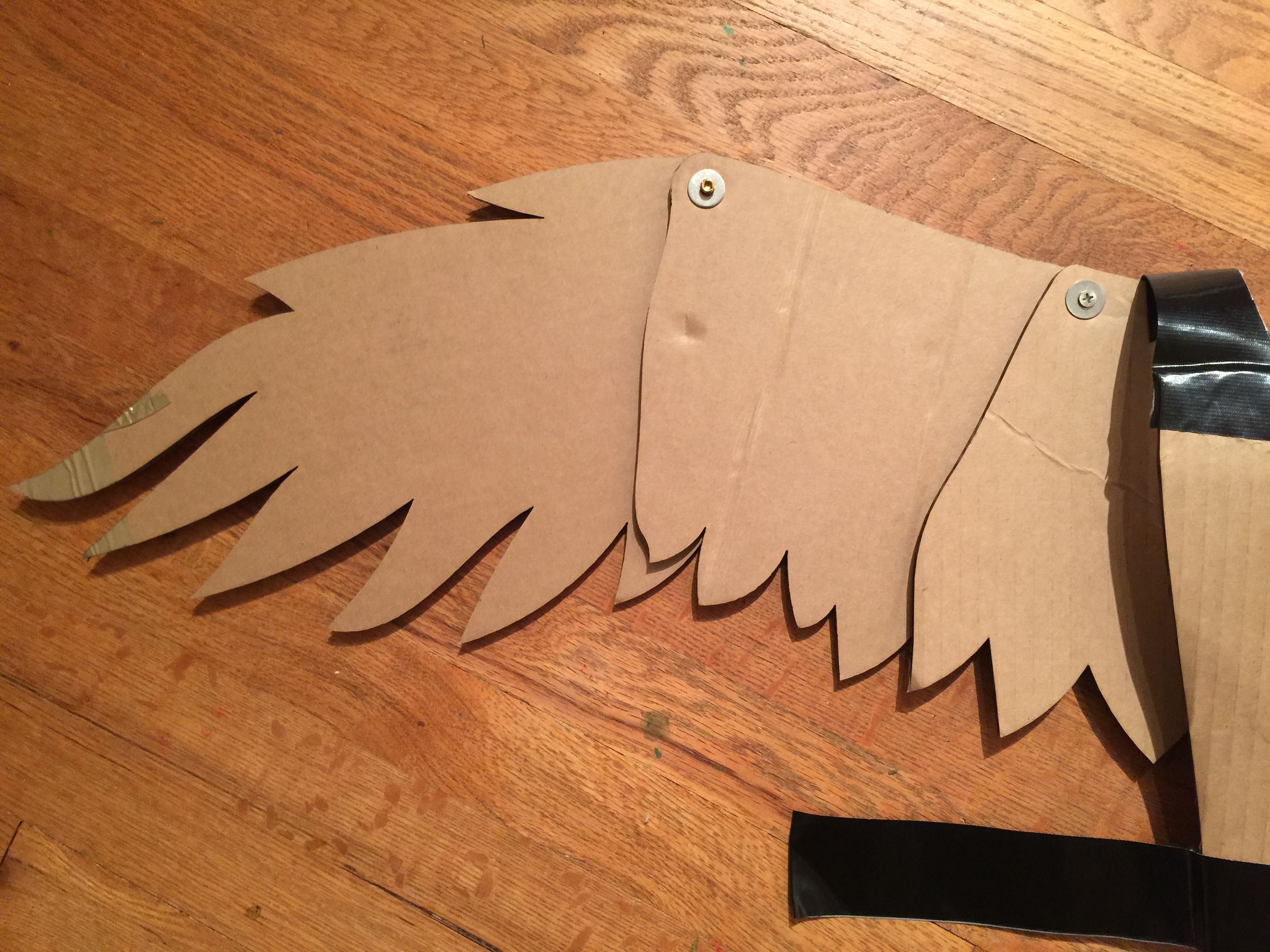 Cardboard Bird Man Costume With Wings : 4 Steps (with Pictures ...