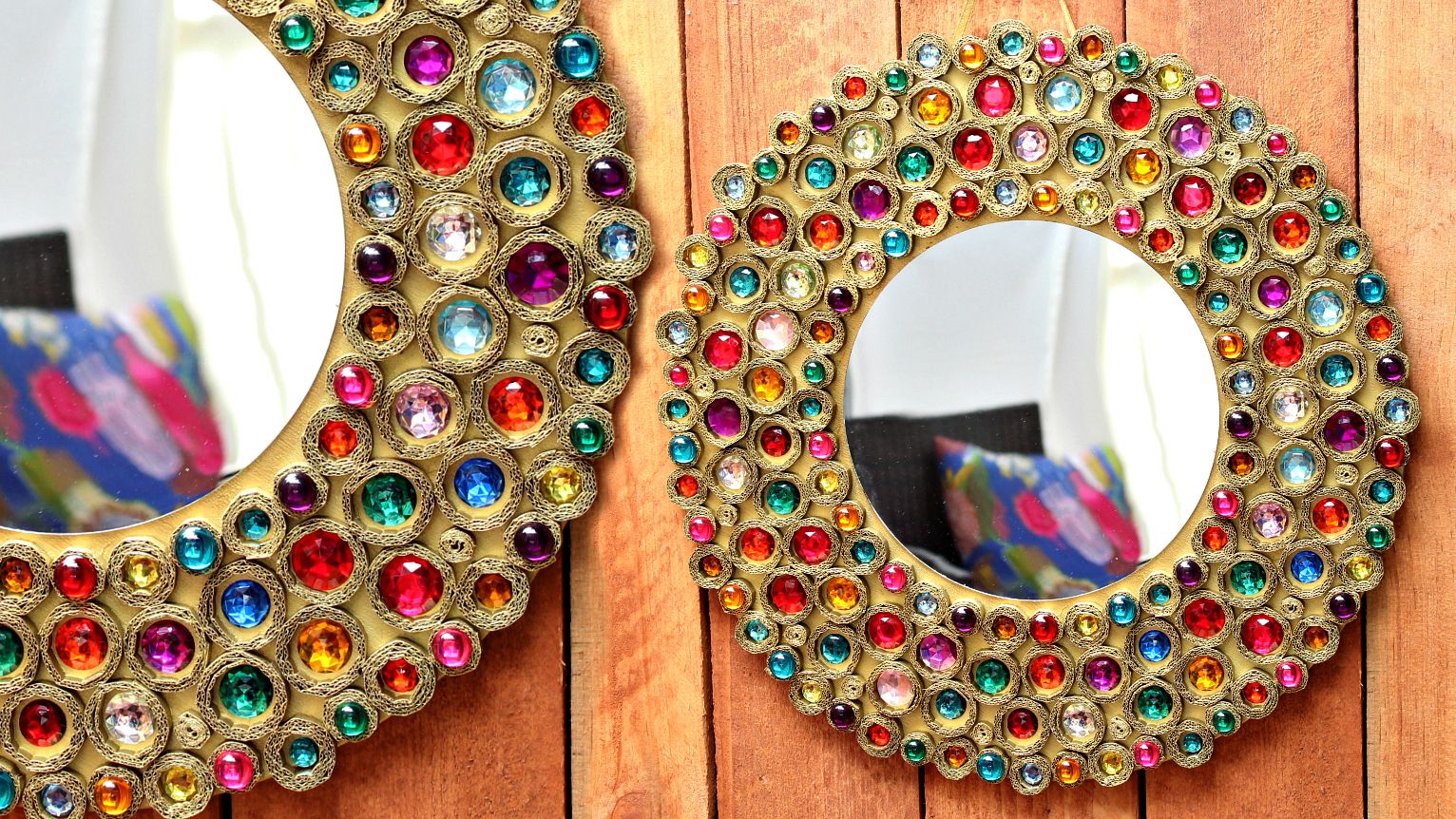 Bejeweled Boho Cardboard Mirror : 3 Steps (with Pictures) - Instructables