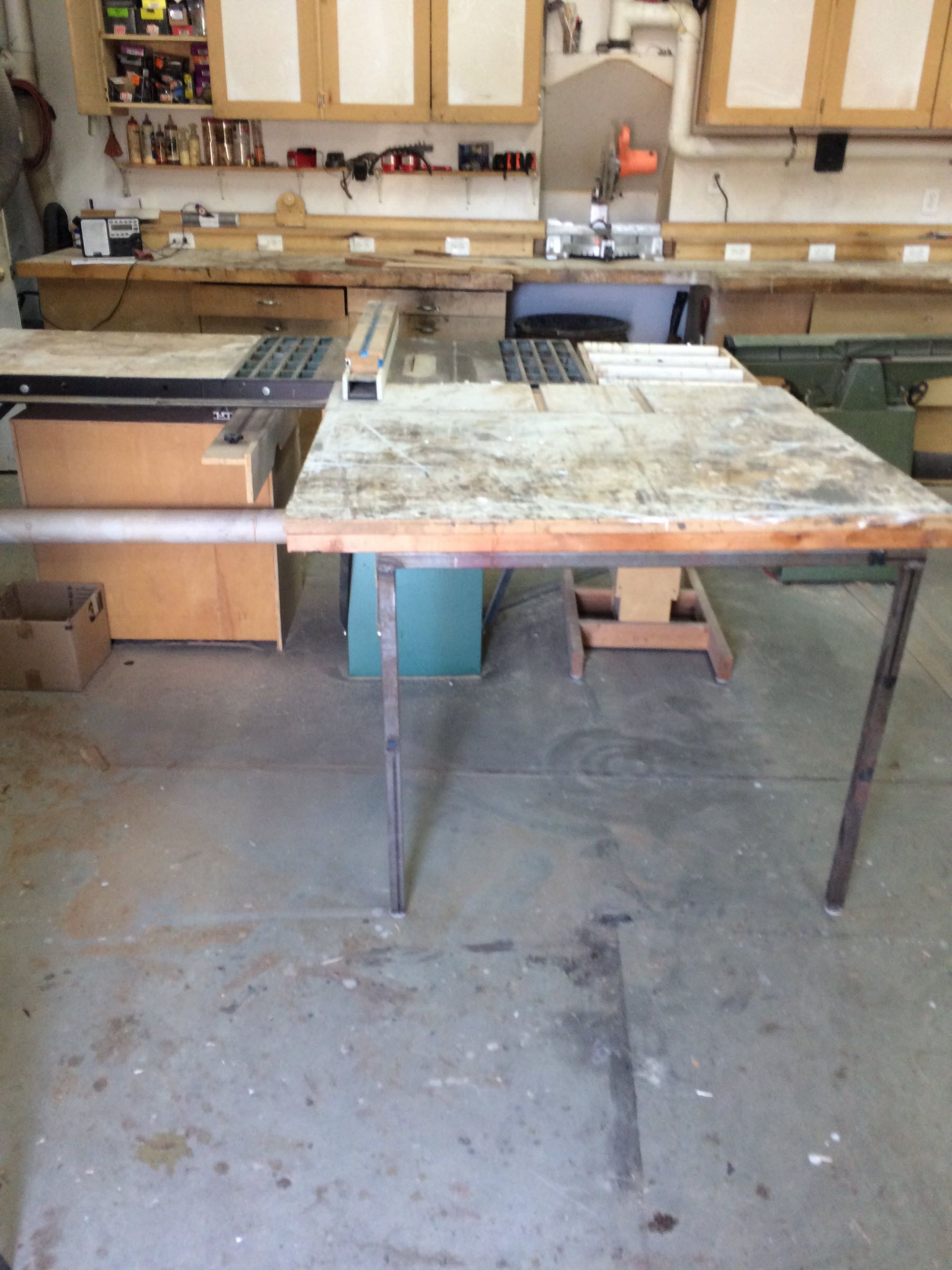 Sliding Table Saw Outfeed Extension Table : 3 Steps (with Pictures ...