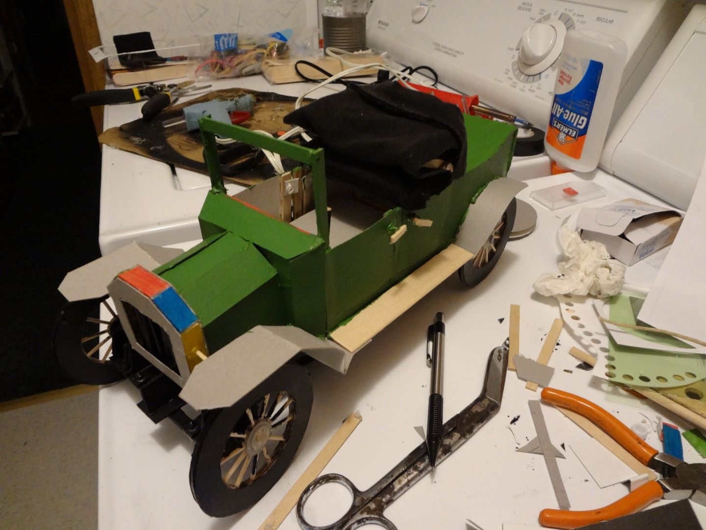Classic Convertible Cardboard Electric Car. : 16 Steps (with Pictures ...