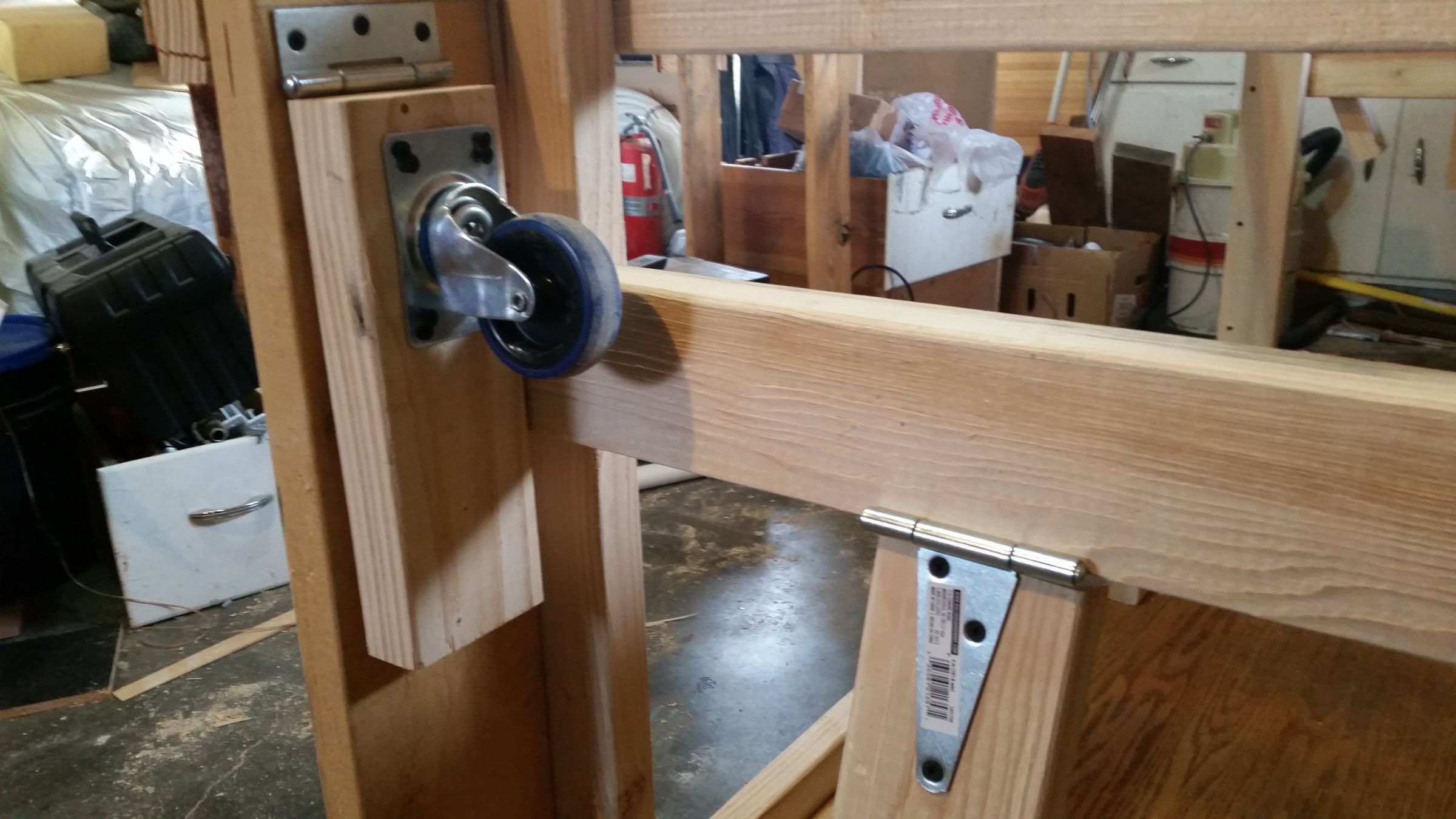 2x4 Work Bench With Nested Rolling Assembly Table : 10 Steps (with ...