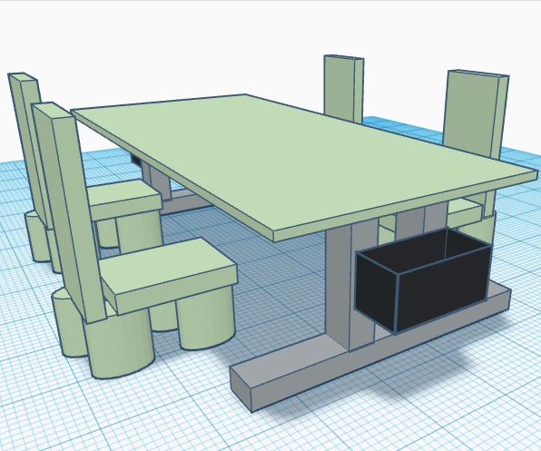 Table With Trash Cans on the Sides. : 4 Steps - Instructables