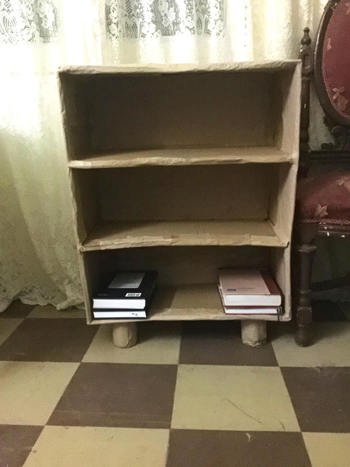 Turn Old Cheap CardBoard Box Into a Useful Premuim Storage Shelf With ...