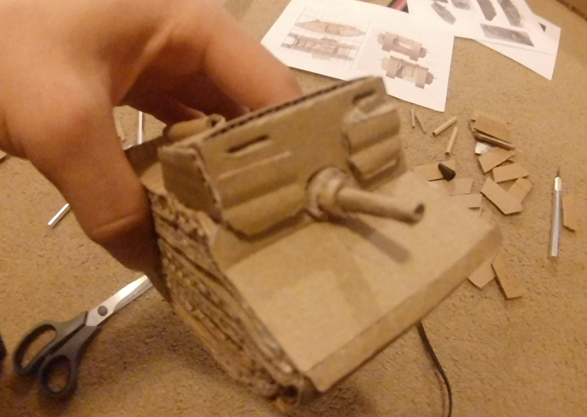 Cardboard Model Mark IV British Tank : 10 Steps (with Pictures ...