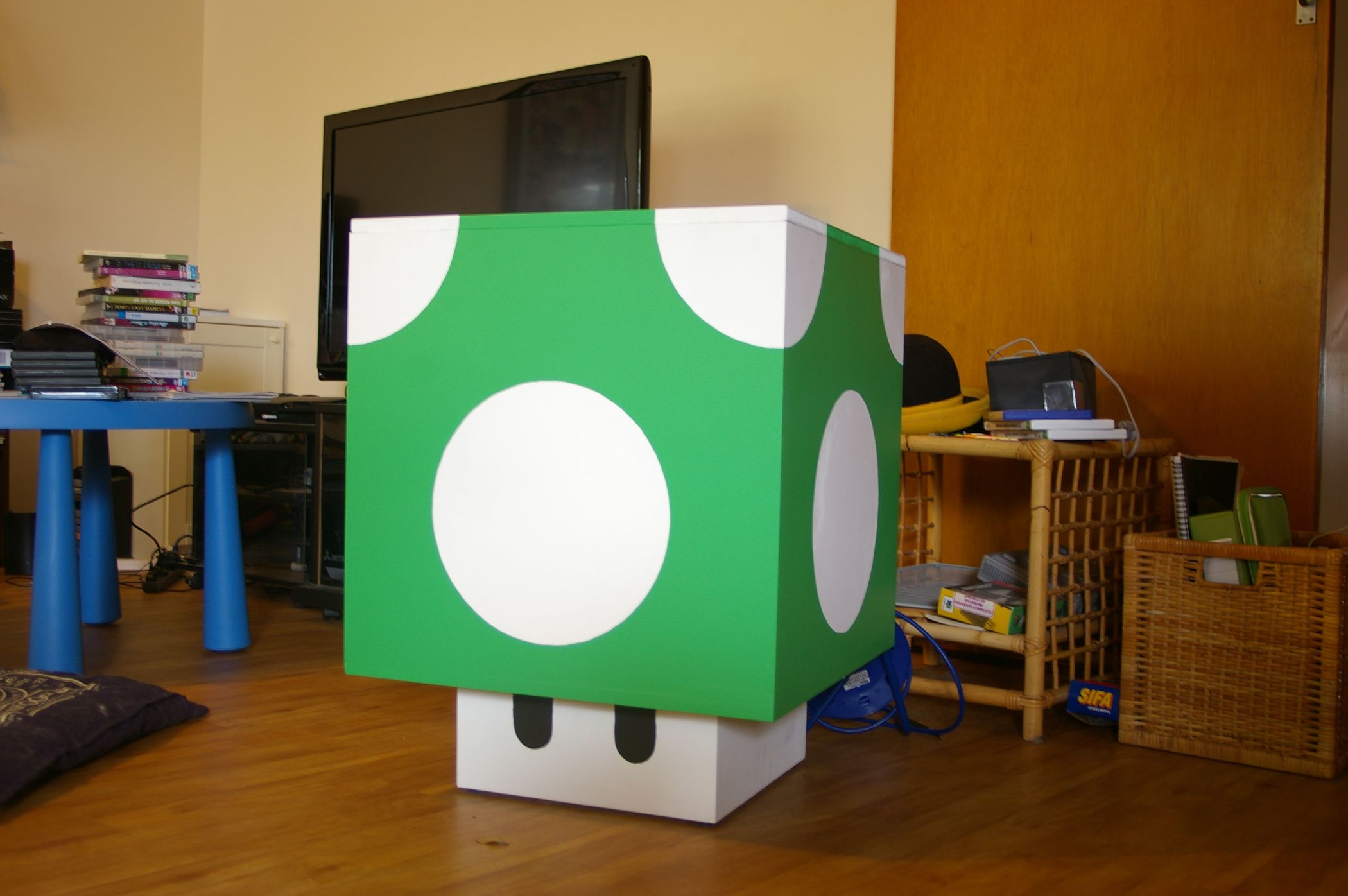 1up Mushroom Storage Cube : 4 Steps (with Pictures) - Instructables