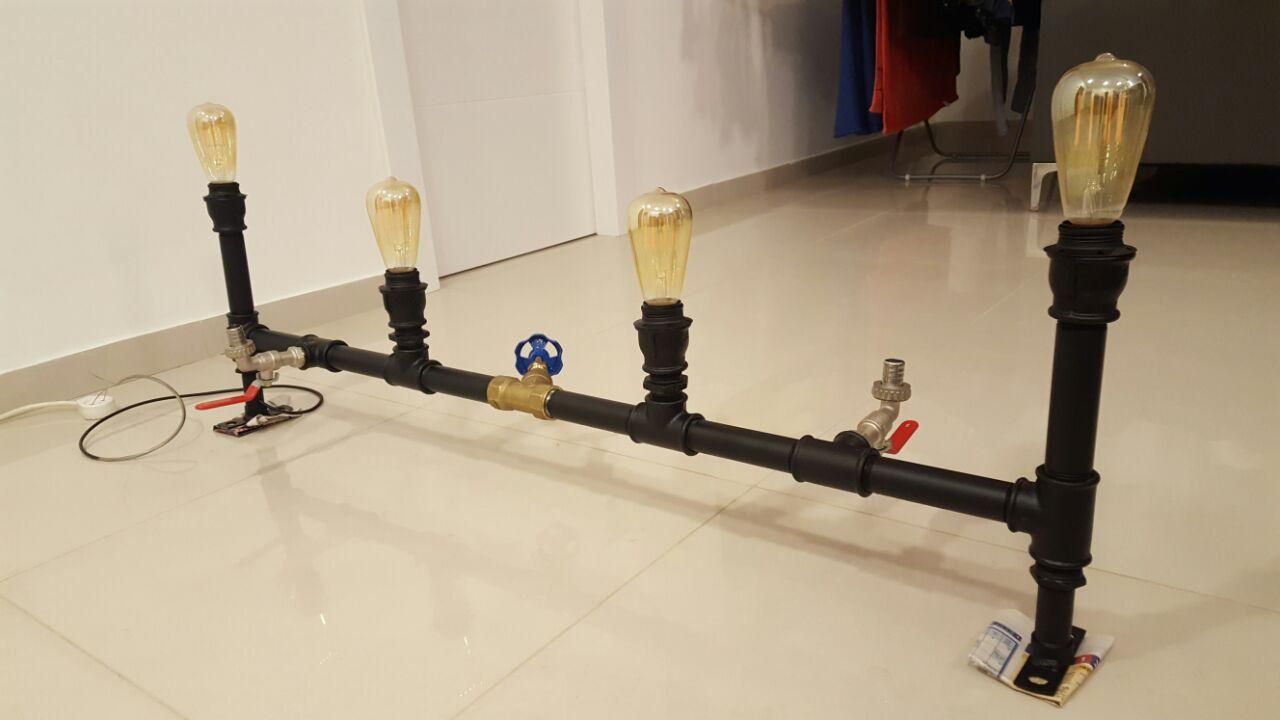 Water Pipes Ceiling Lamp : 6 Steps - Instructables