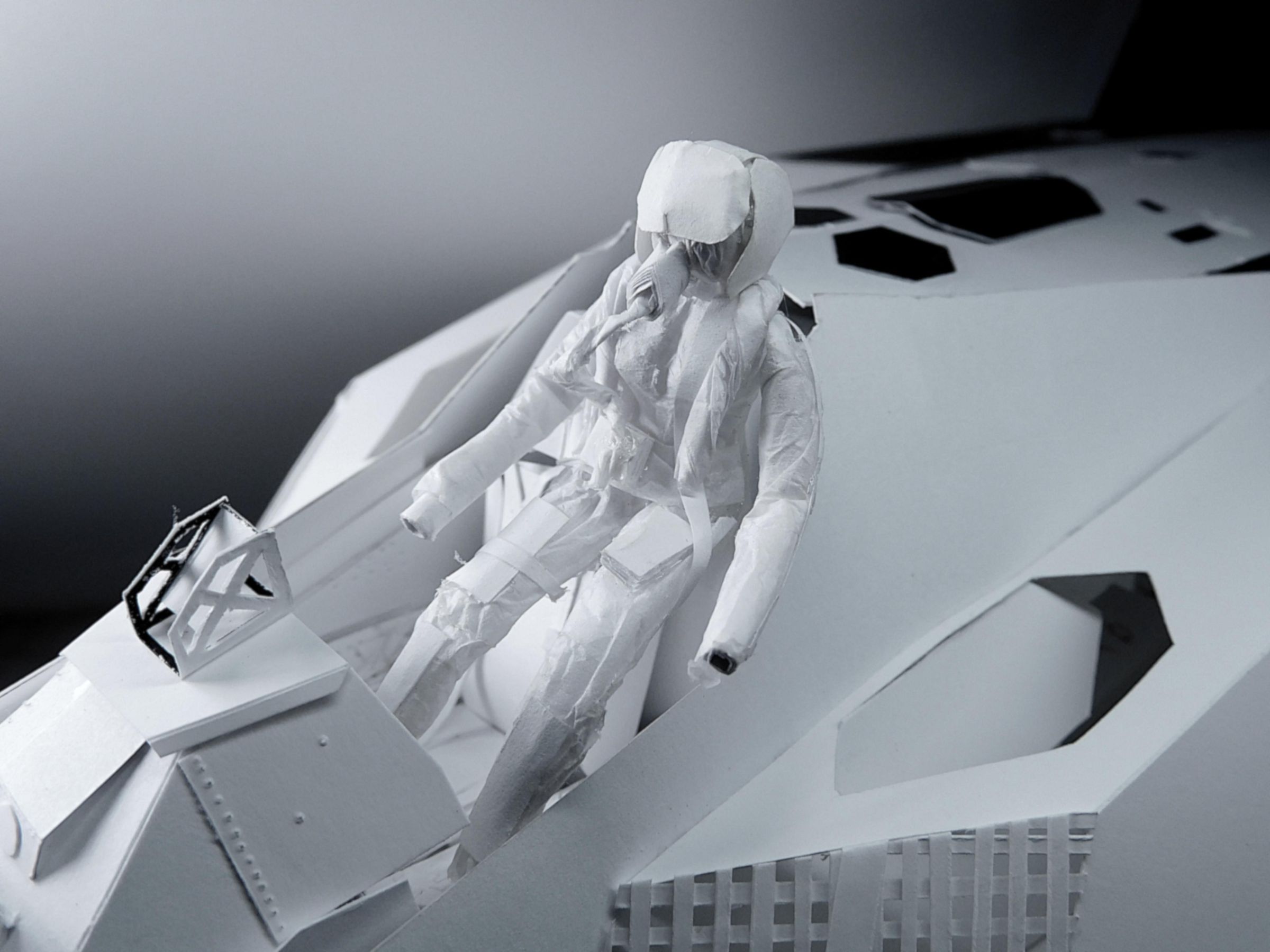 How to Make a Figurine for Your Paper Model Planes Using Hot-glue! : 9 ...