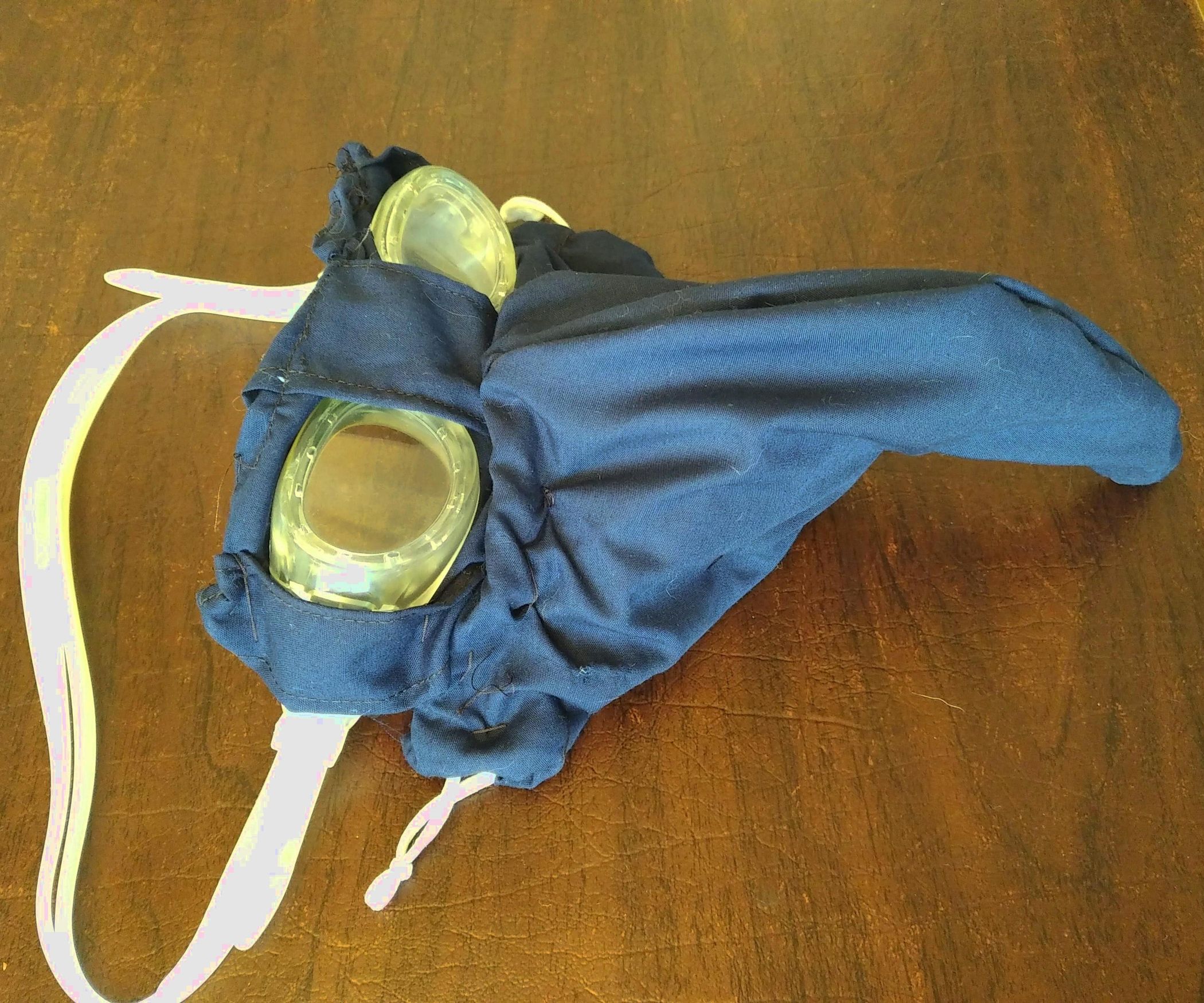 "Plague Doctor" Mask From Fabric Face Mask : 4 Steps - Instructables