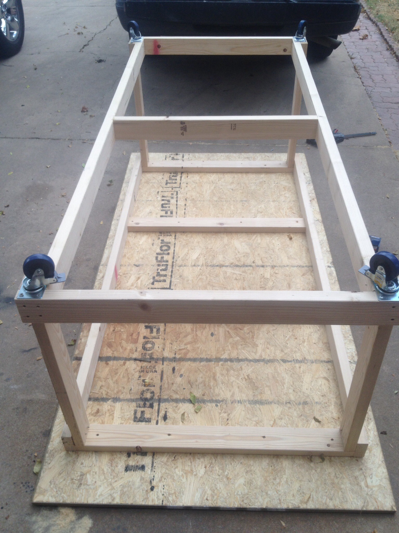 Work Table on Wheels | 4' X 8' : 14 Steps (with Pictures) - Instructables