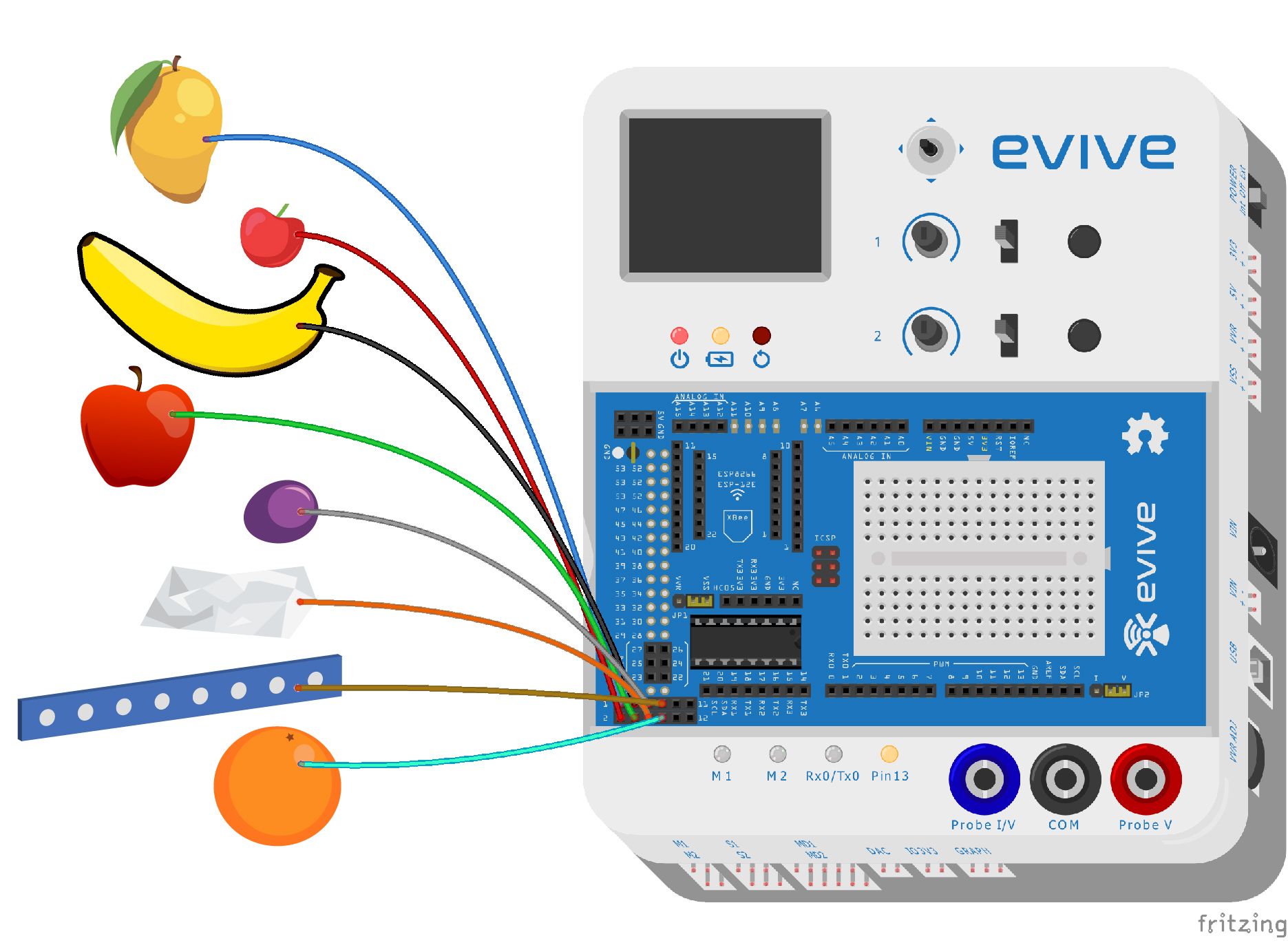 Capacitive Touch With Evive (Arduino Based Controller) : 6 Steps (with ...