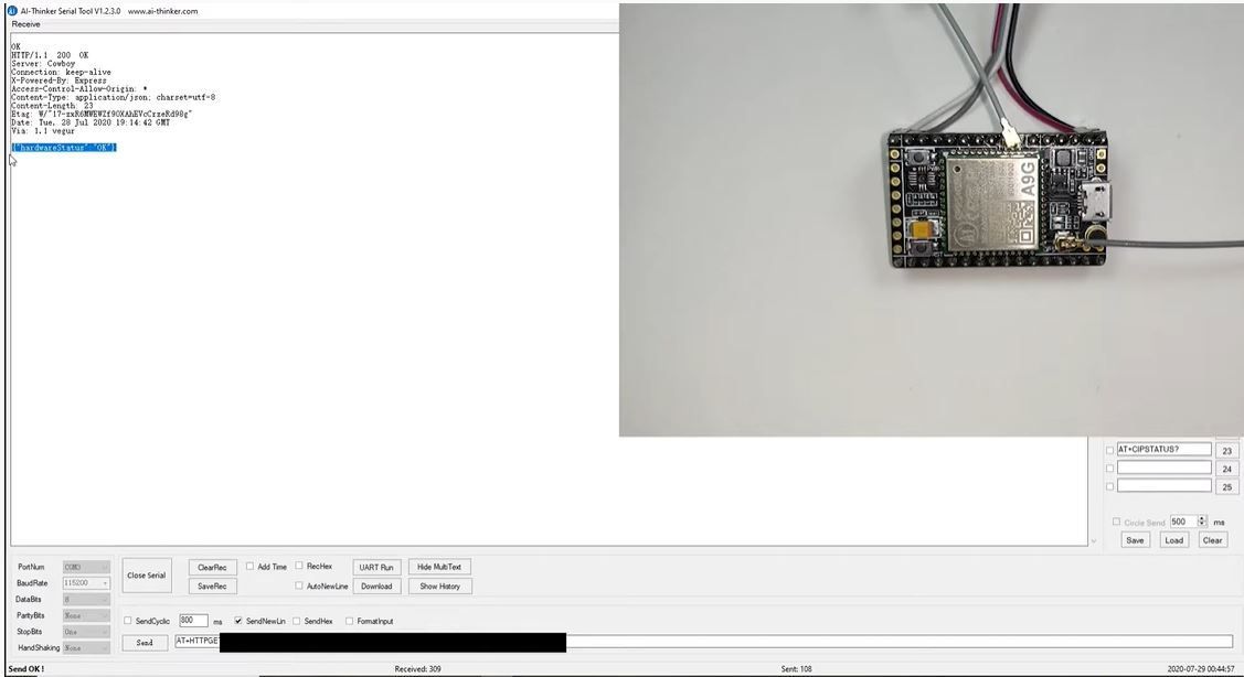 Using GPS and GPRS Functions of A9G Module