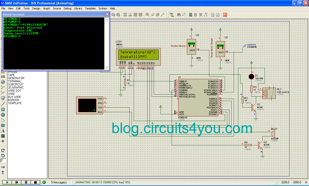 GSM Based Fire Alarm System : 3 Steps - Instructables