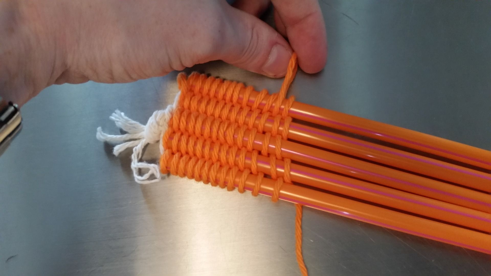 How to Make a Coffee Straw Micro Loom : 9 Steps (with Pictures ...