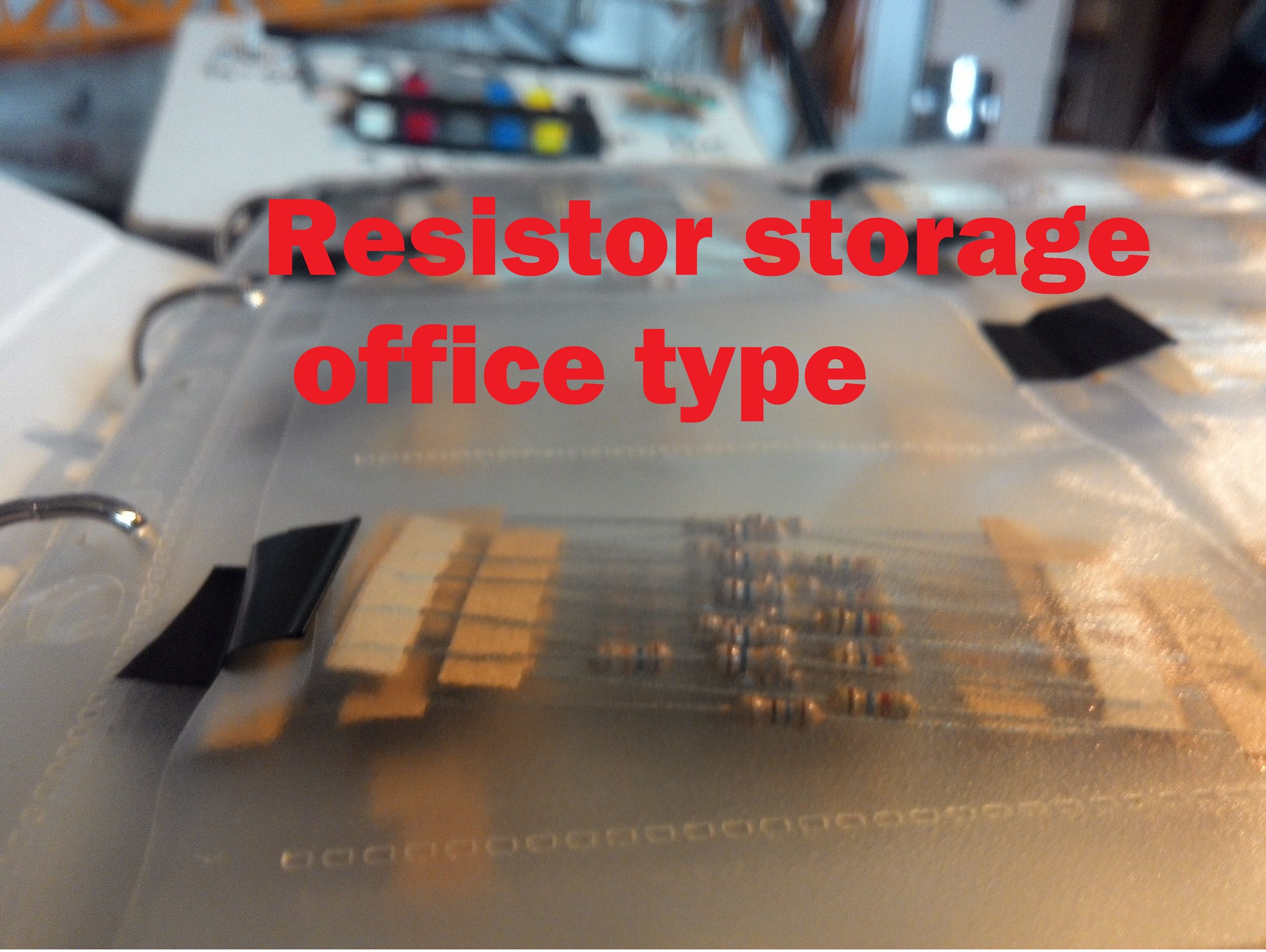 Resistor Storage - Office Type - Instructables