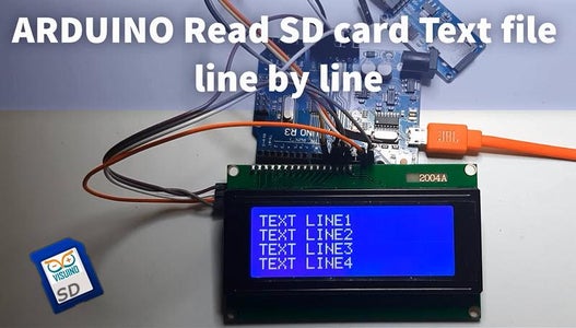 Arduino - How to Read SD Card Text File Line by Line : 9 Steps (with Pictures) - Instructables