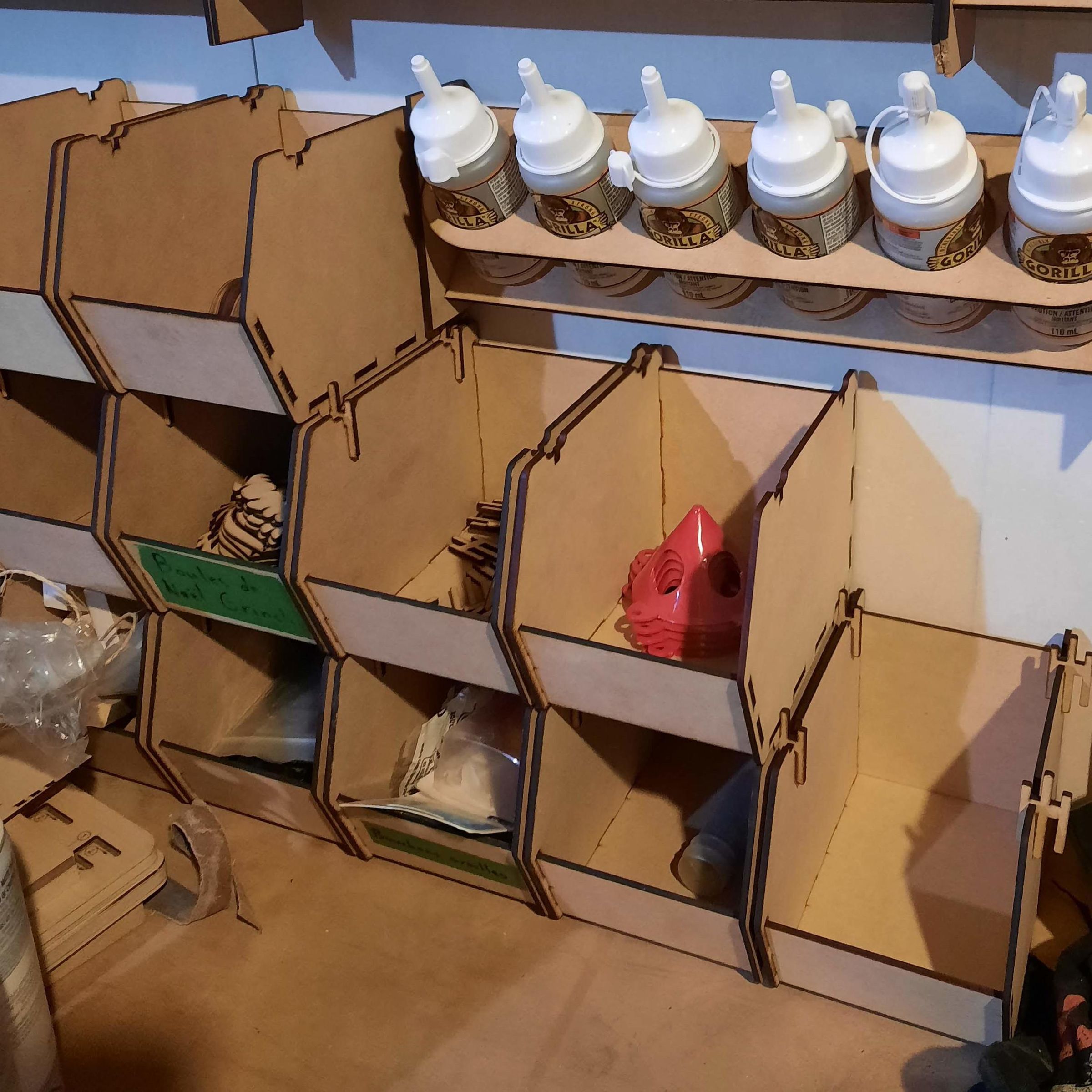 DIY Laser Cut Desk Organizer Stackable Boxes (Linbins) : 4 Steps (with ...