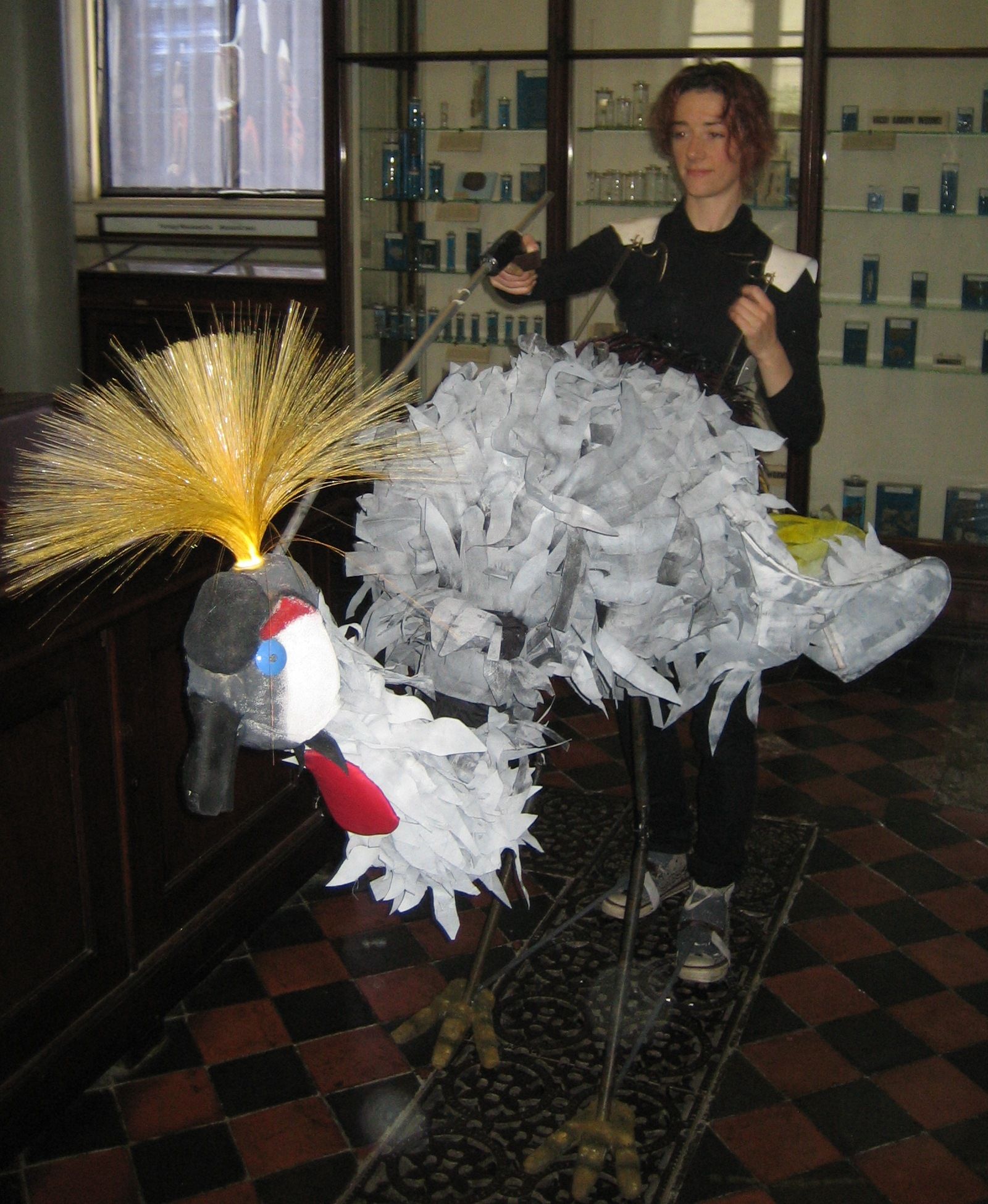 Puppet - Ugandan Crested Crane : 6 Steps (with Pictures) - Instructables