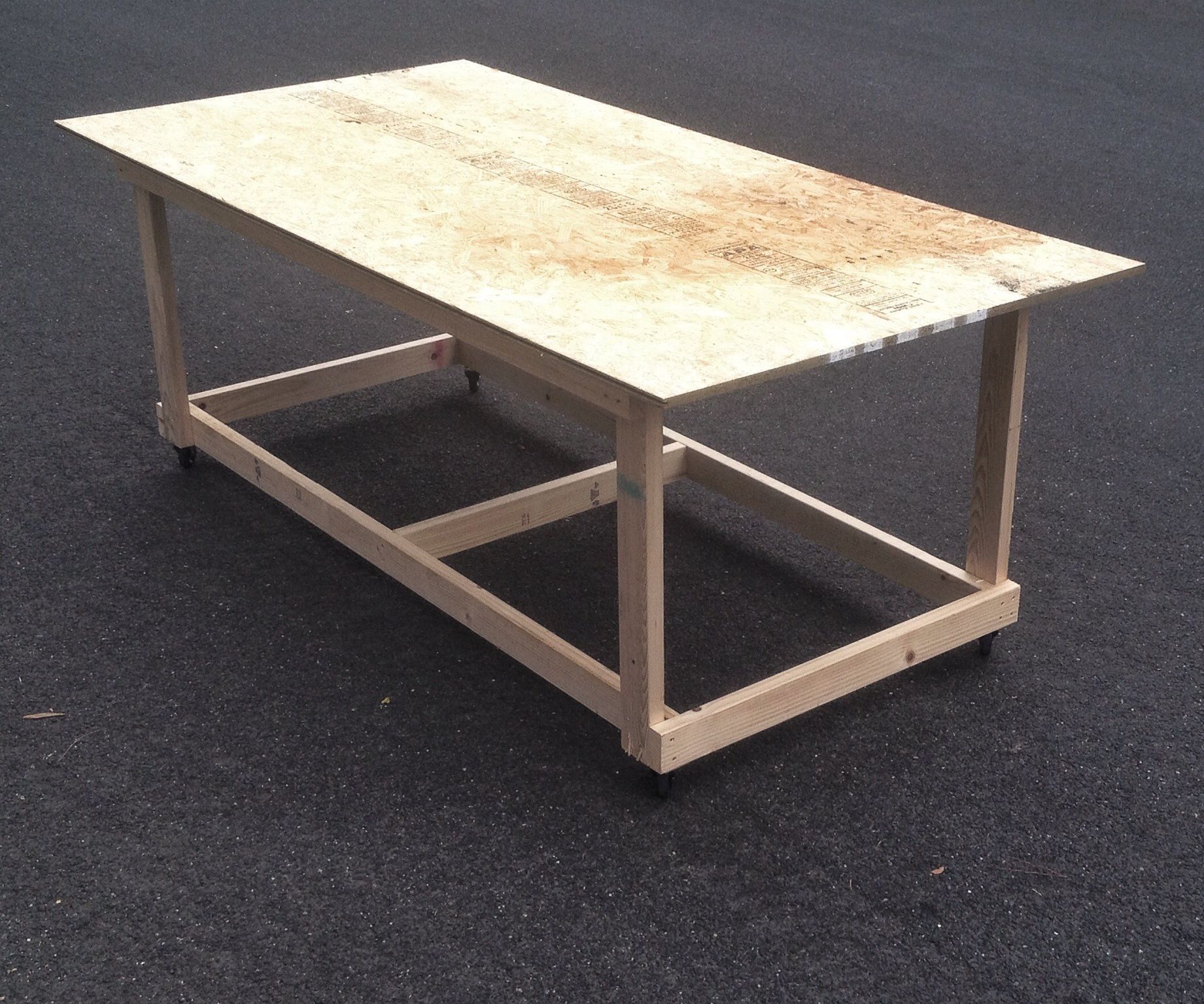 Work Table on Wheels | 4' X 8' : 14 Steps (with Pictures) - Instructables