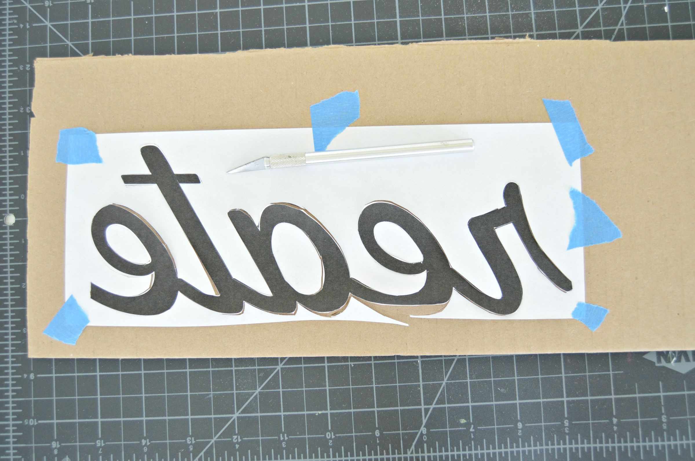 DIY Textured Cardboard Letters : 7 Steps (with Pictures) - Instructables