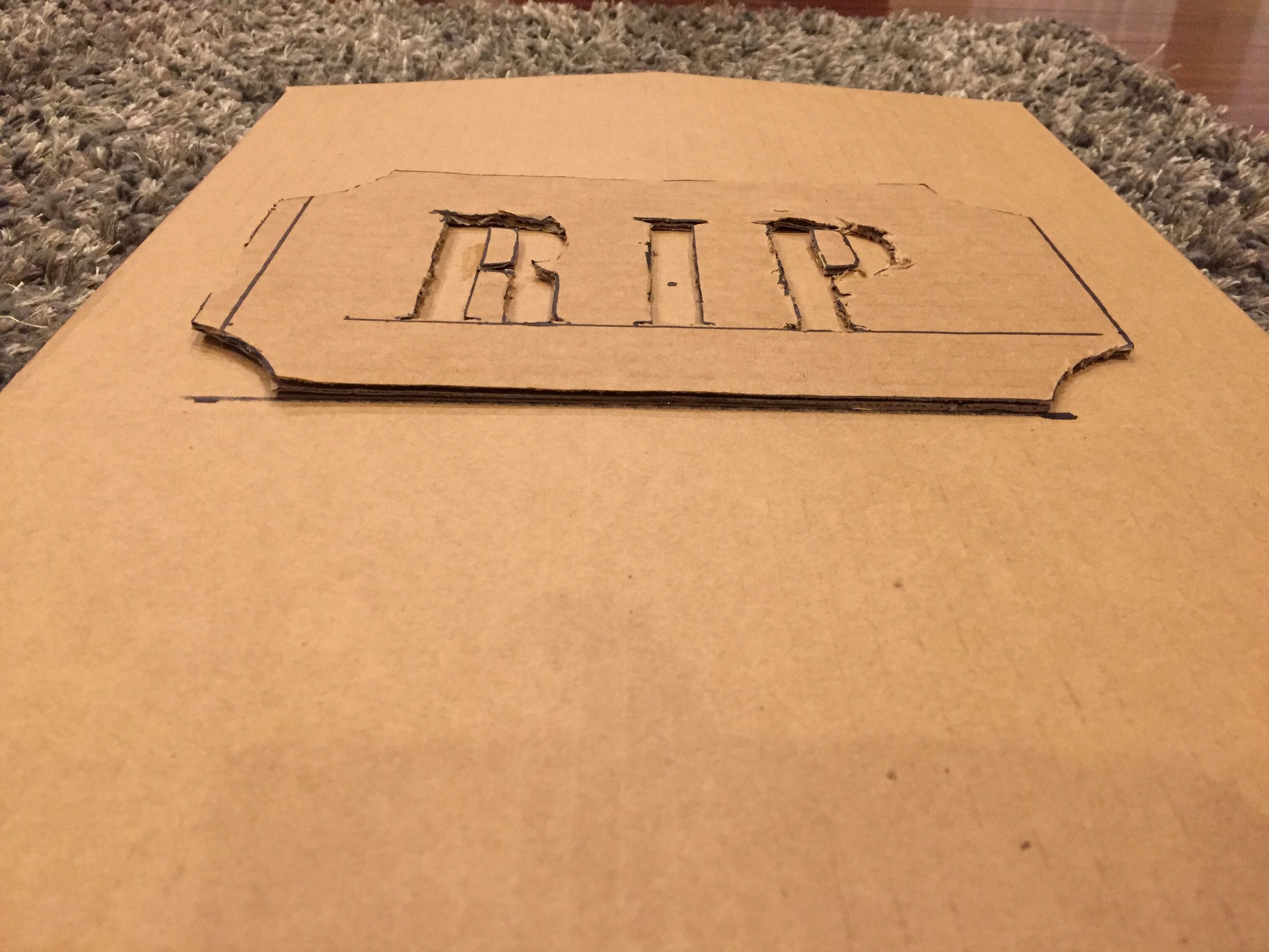 Cardboard Gravestone : 6 Steps (with Pictures) - Instructables
