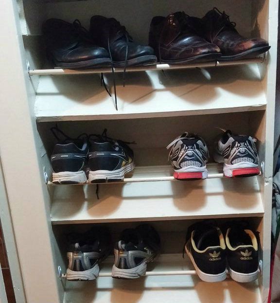 Use a Built in Shoe Rack for Flat Bottomed Shoes : 4 Steps (with ...