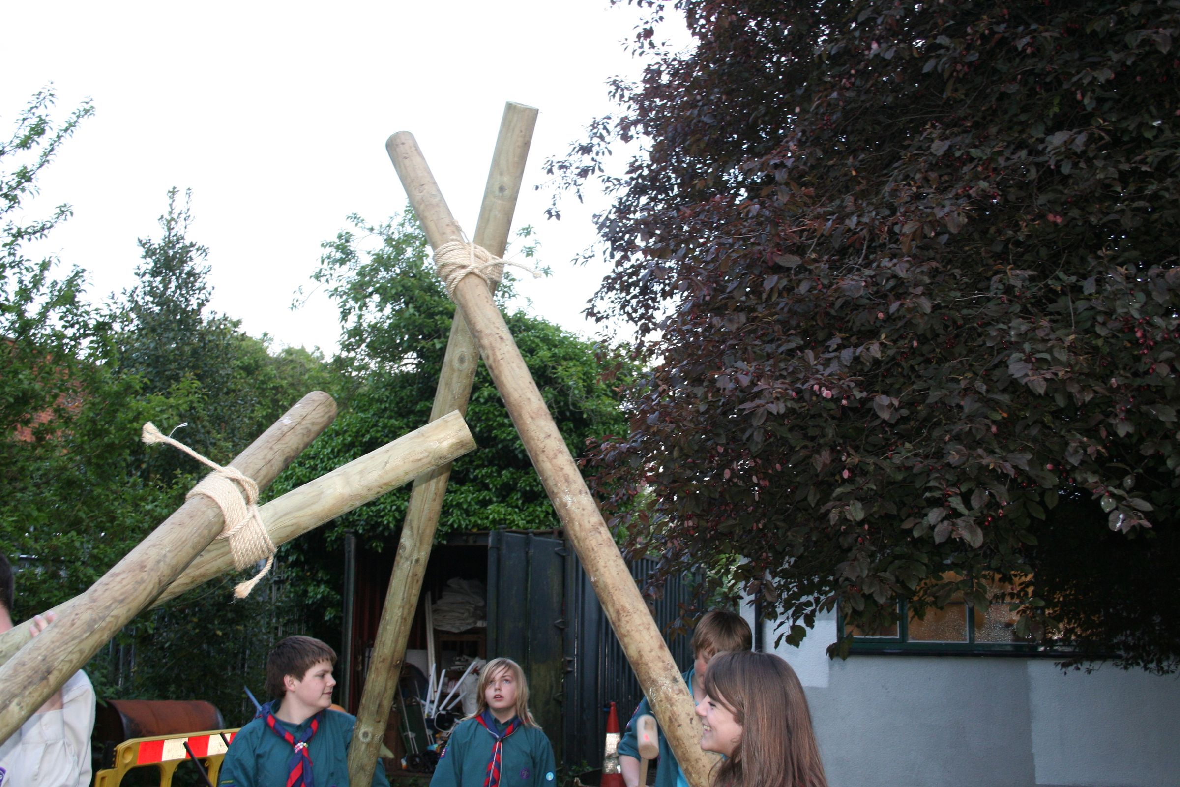 Simple Pioneering - Build a Swing From Wood Poles! : 5 Steps (with ...