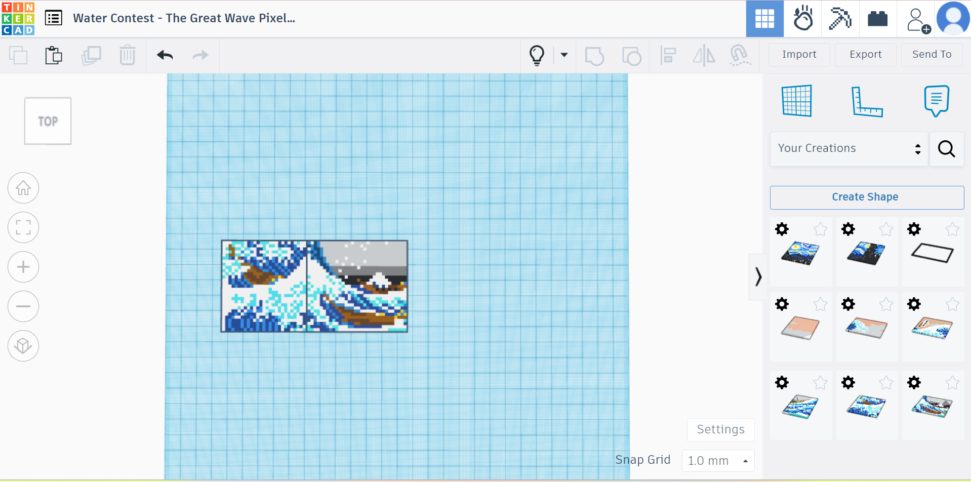 The Great Wave Pixel Painting : 3 Steps - Instructables