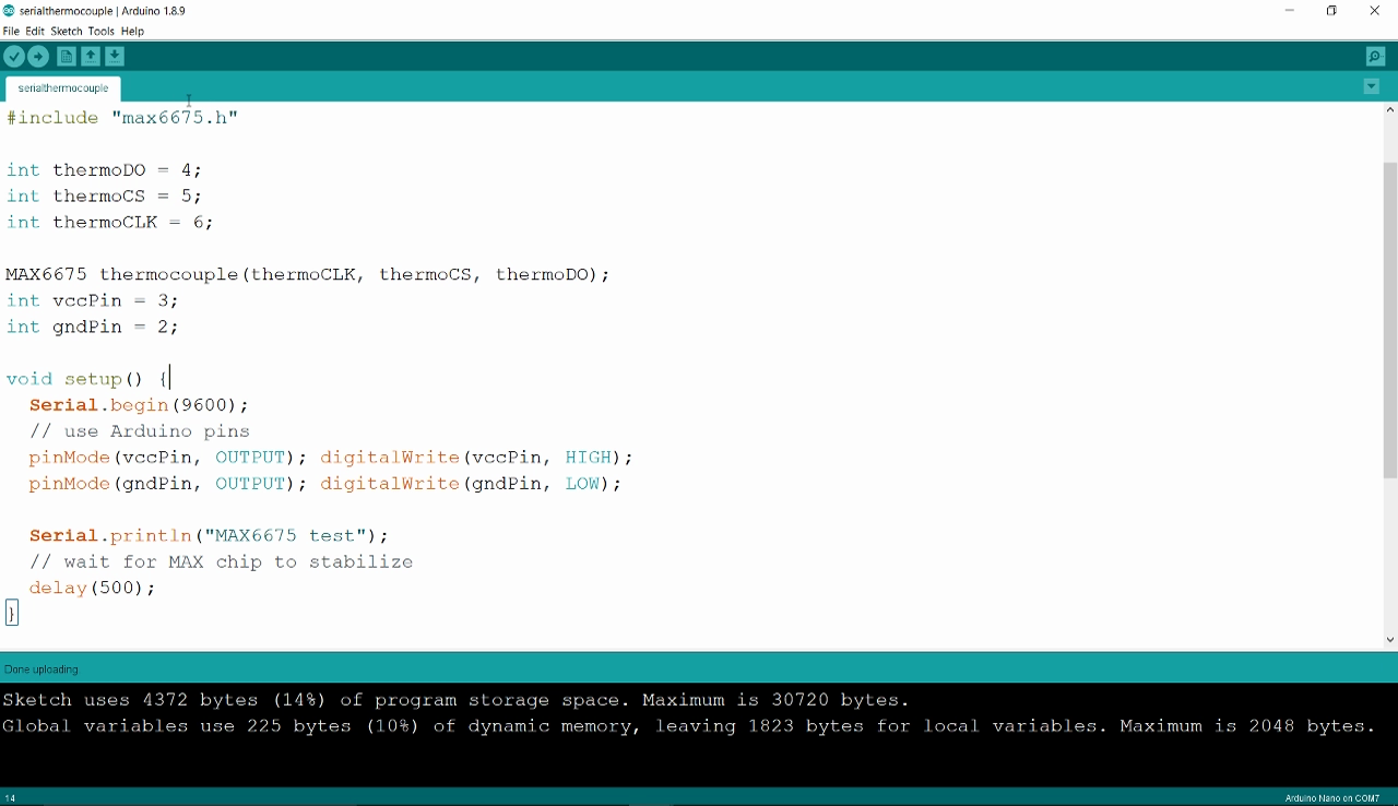 Arduino and MAX6675 Thermocouple Setup Guide : 3 Steps - Instructables