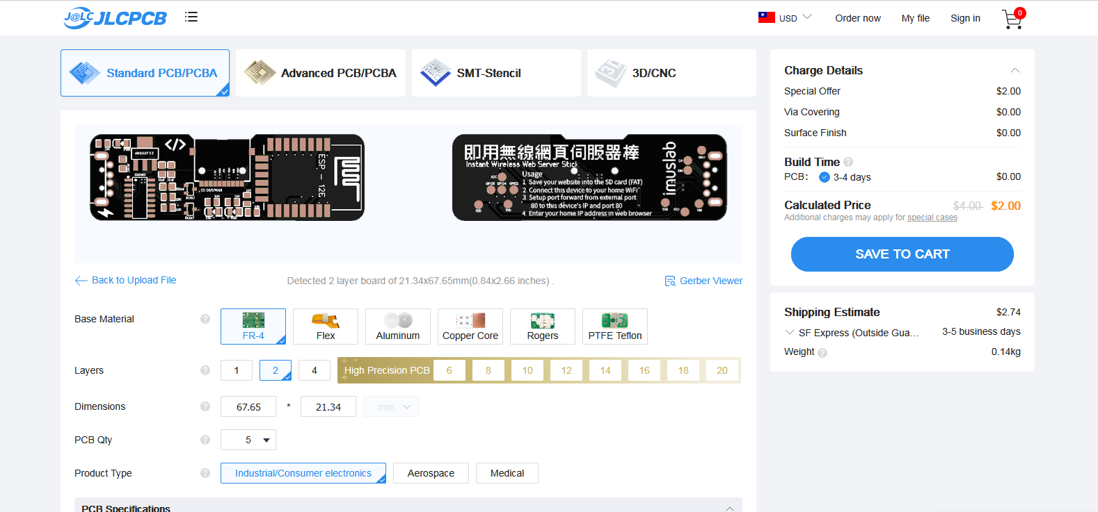WebStick - Instant ESP8266 Web Server / NAS in USB Stick Form Factor : 10 Steps (with Pictures ...