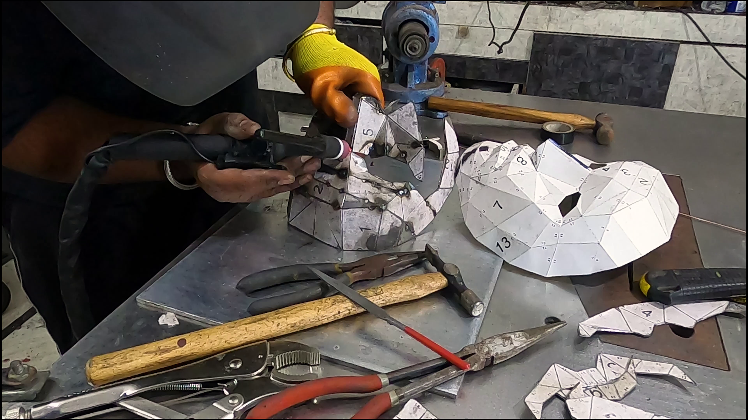 Sheet Metal Front Man Mask : 10 Steps (with Pictures) - Instructables