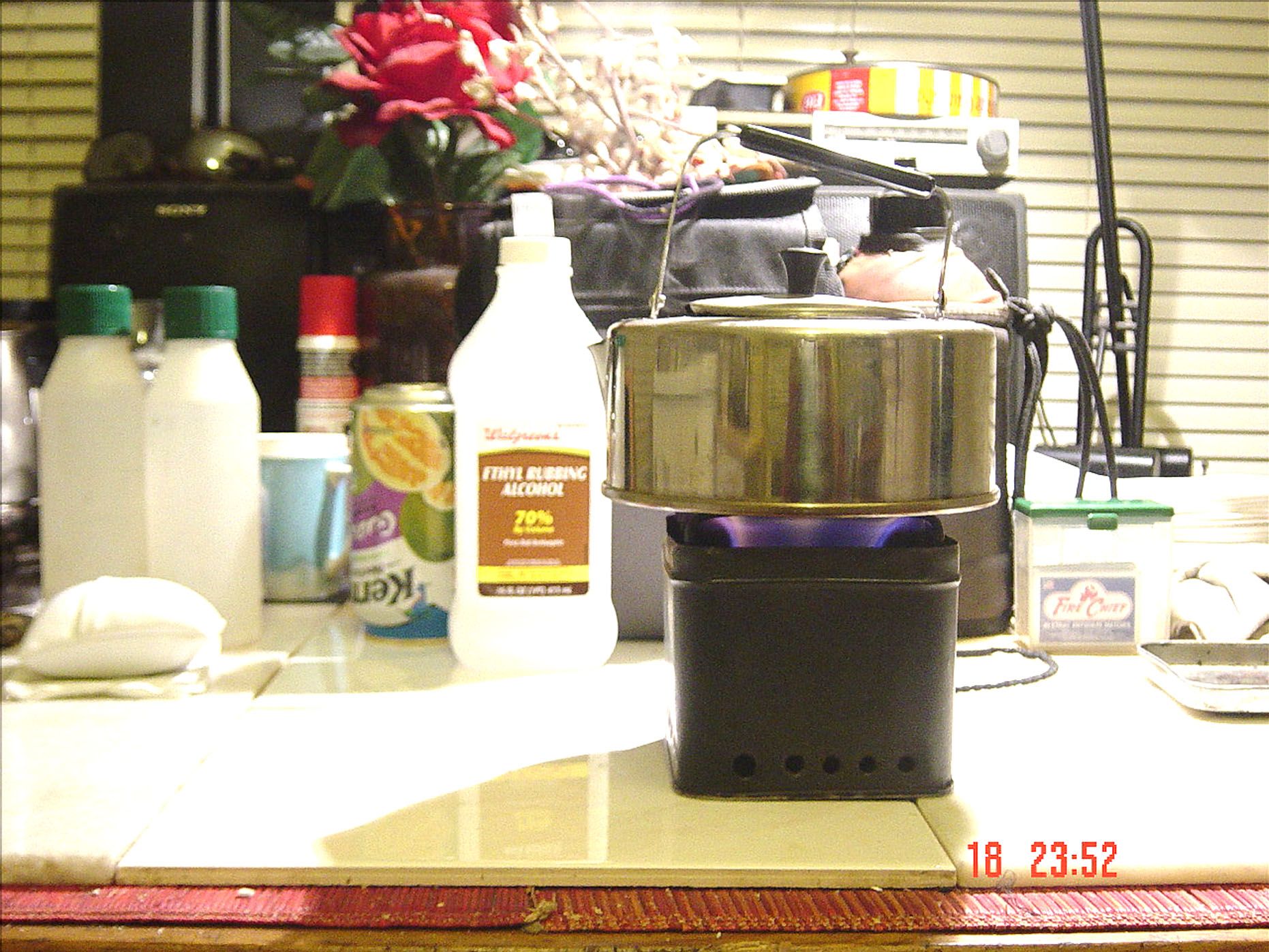 Ultra Lighweight Alcohol Burning Emergency Stove (also Good for ...