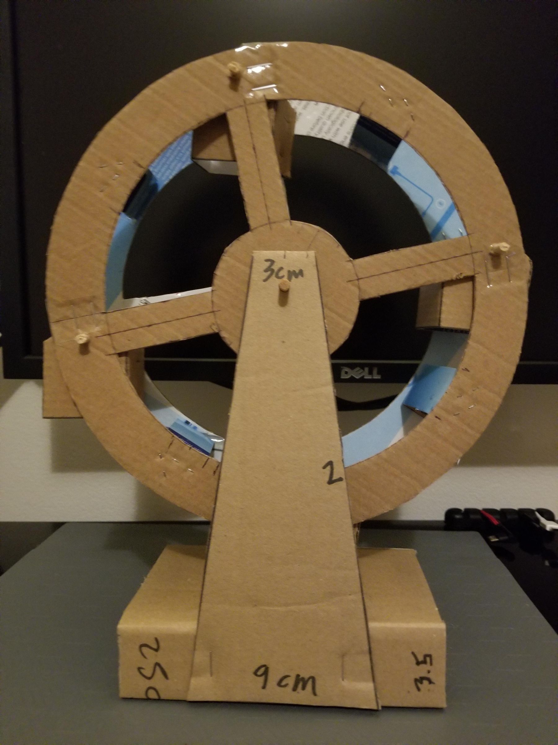 Cardboard Ferris Wheel - Learning From Home Project : 21 Steps (with ...
