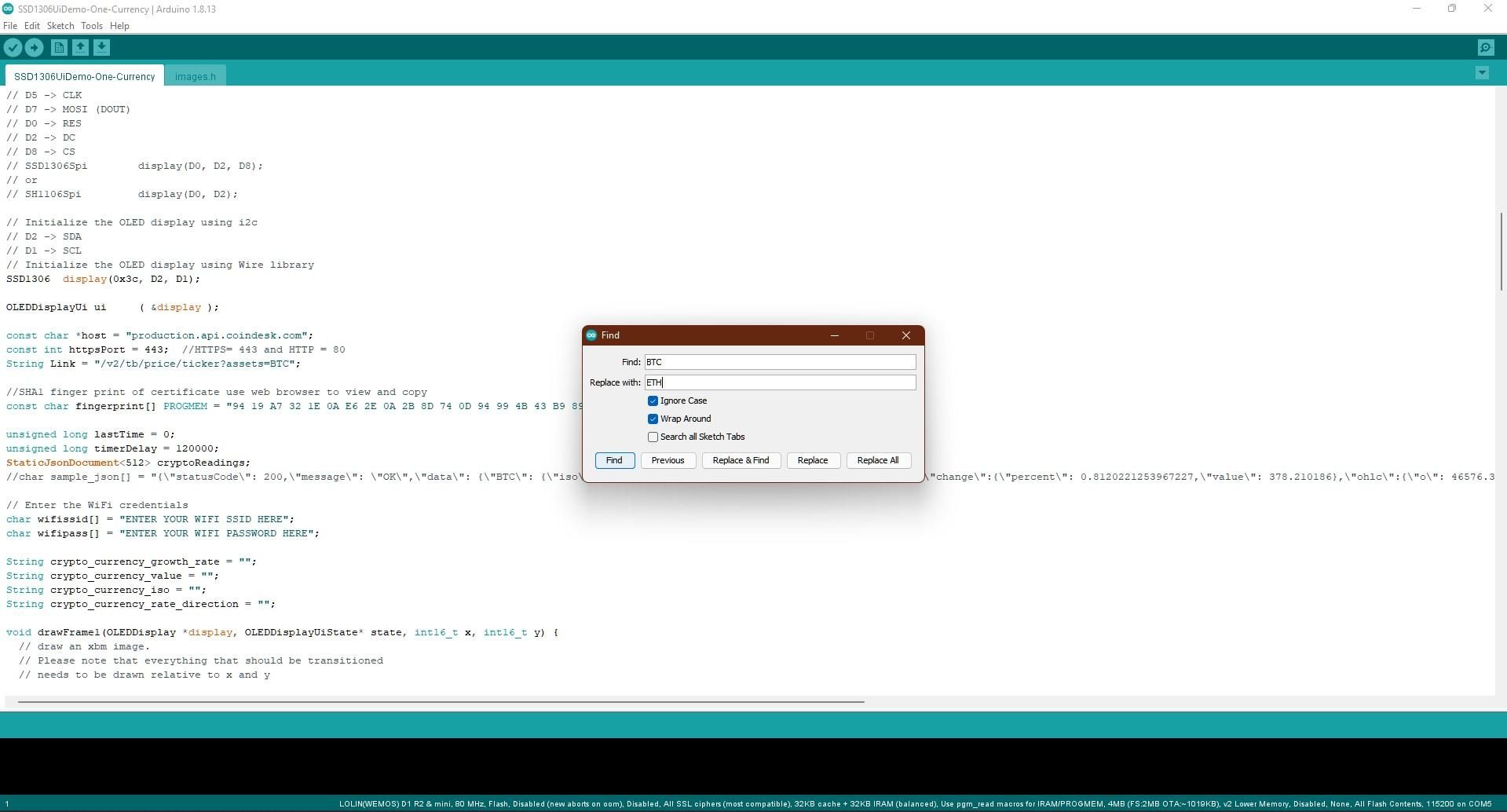 Live Desktop Crypto Ticker : 6 Steps (with Pictures) - Instructables